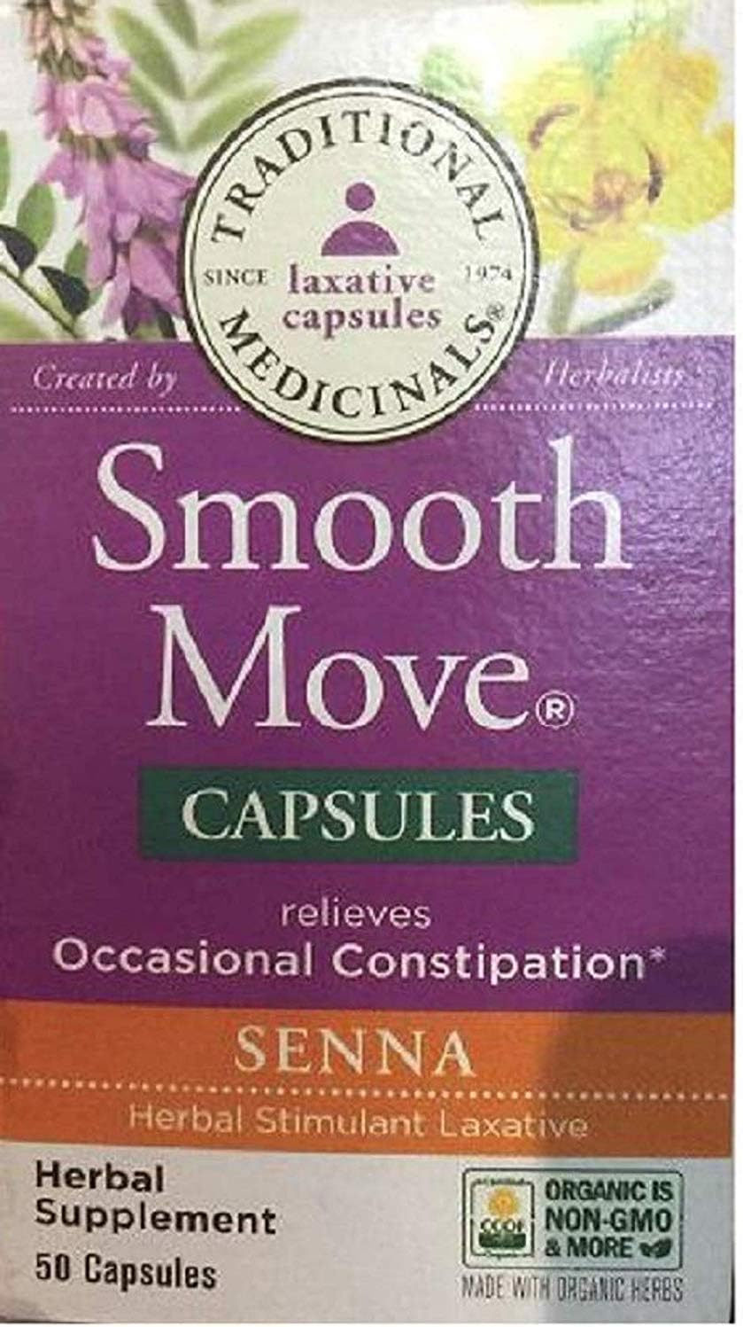 Amazon.com: Traditional Medicinals Smooth Move Senna Capsules, 50-Count ...
