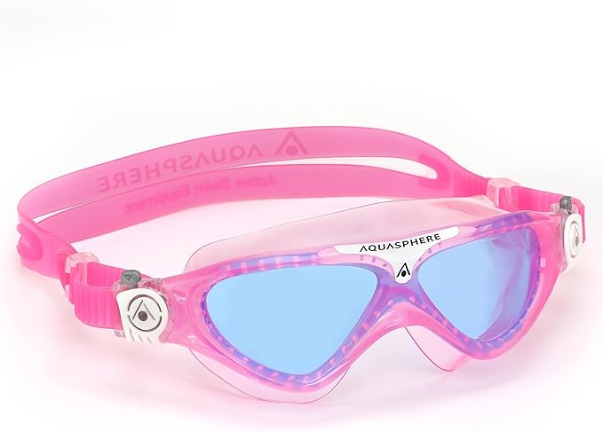Amazon.com : Aqua Sphere Vista Junior Swim Mask with Blue Lens, Pink ...