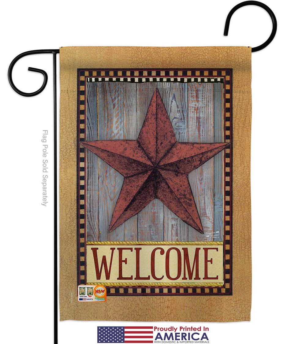 Rustic Country Living Flag 36” American Wood Flag Wall Decor