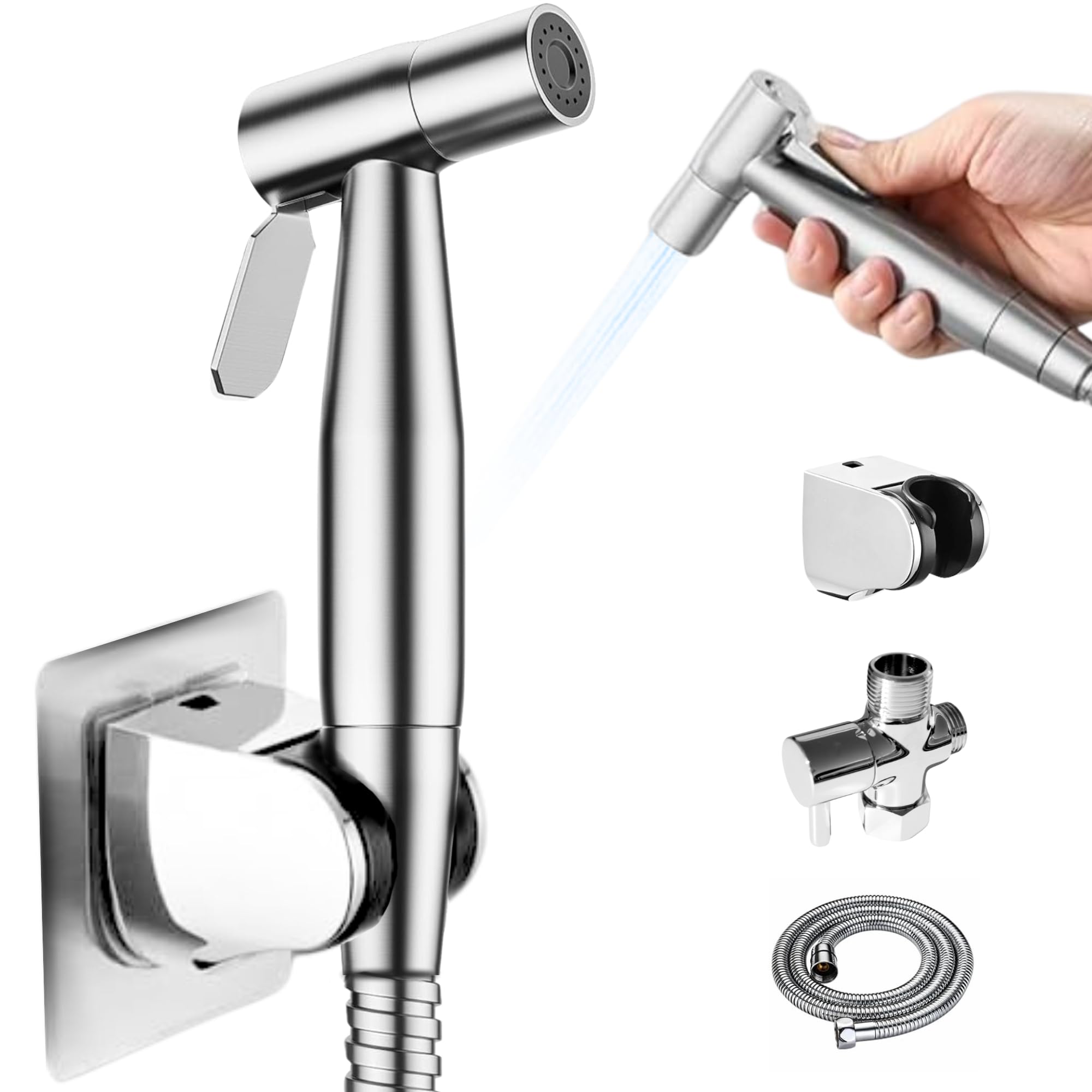 Handheld Bidet Sprayer for Toilet - Adjustable Toilet Hose Sprayer with ...