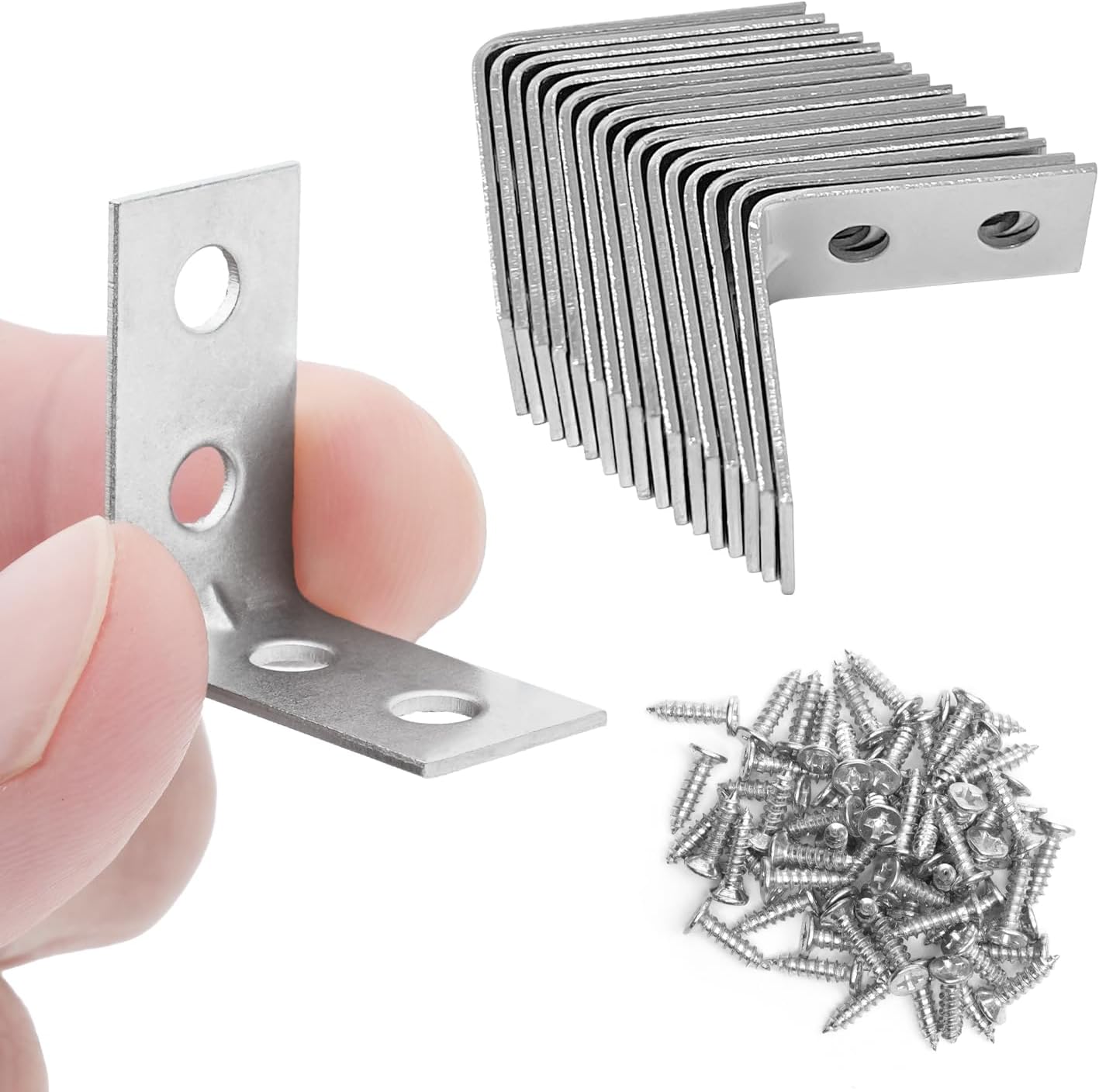 100x100x20mm 90 Degree Small/Large Steel Right Angle Metal L Shaped ...