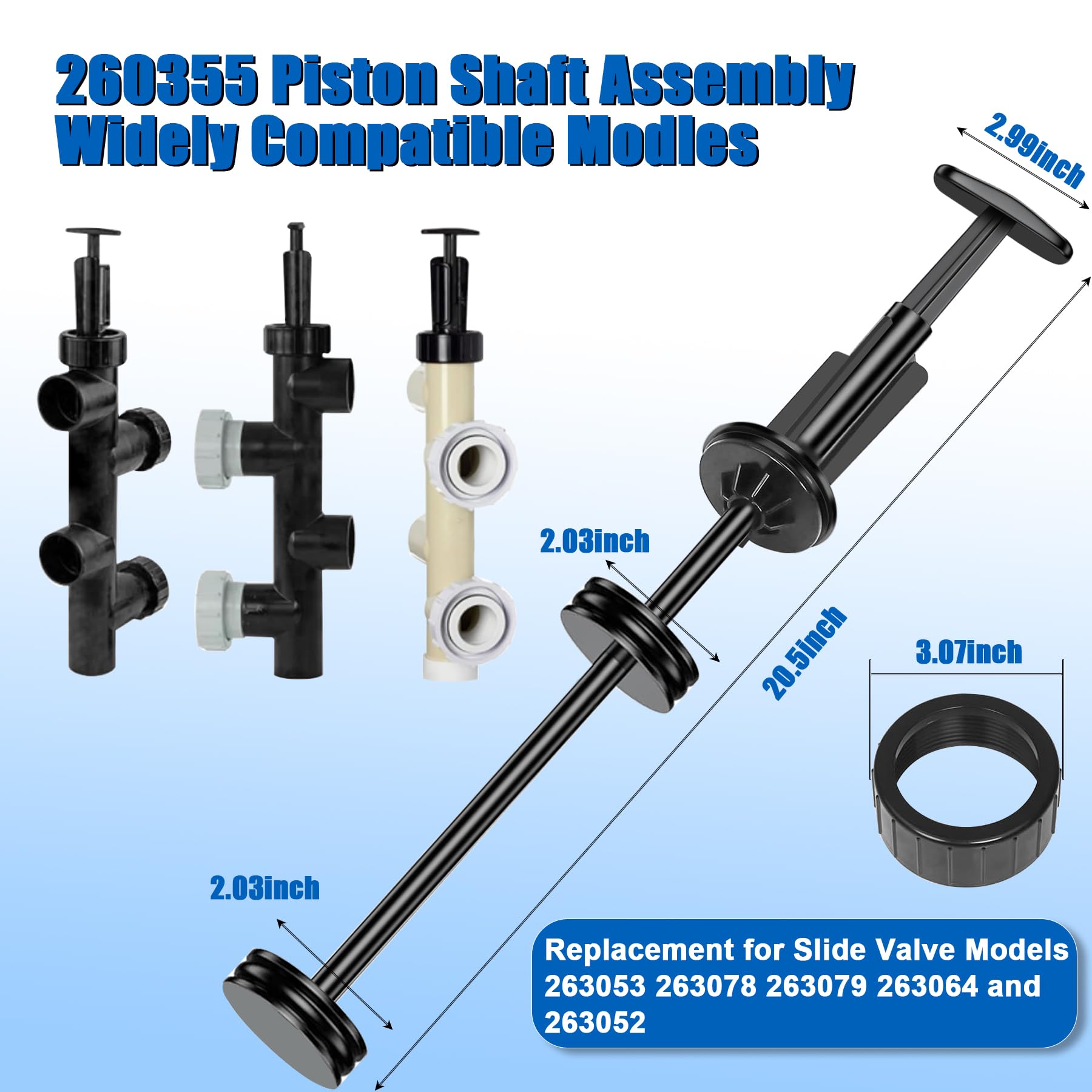 Snapklik.com : 263055 Piston Shaft Assembly Replacement Kit For Pentair ...