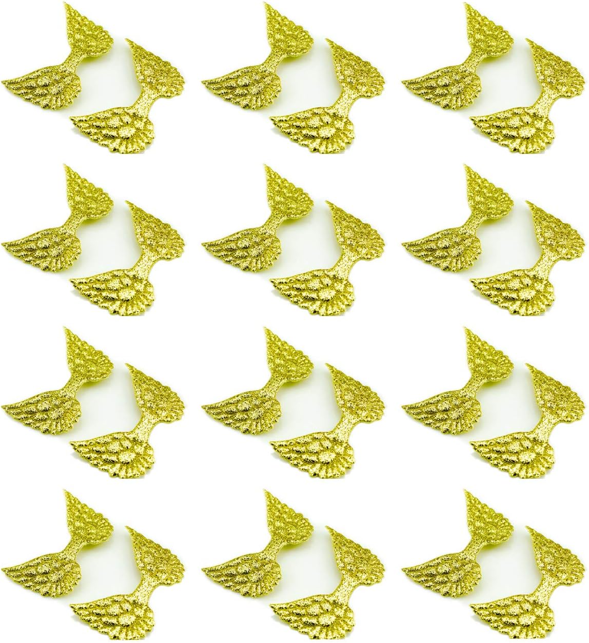 Amazon.com: 30 Pack Angel Wings Appliques Sew on Patches Trim for Hair ...