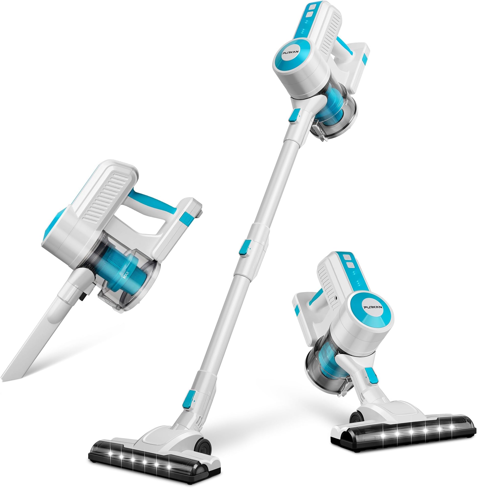 Amazon.com - PURKINN Cordless Vacuum Cleaner 18KPa Powerful Stick ...
