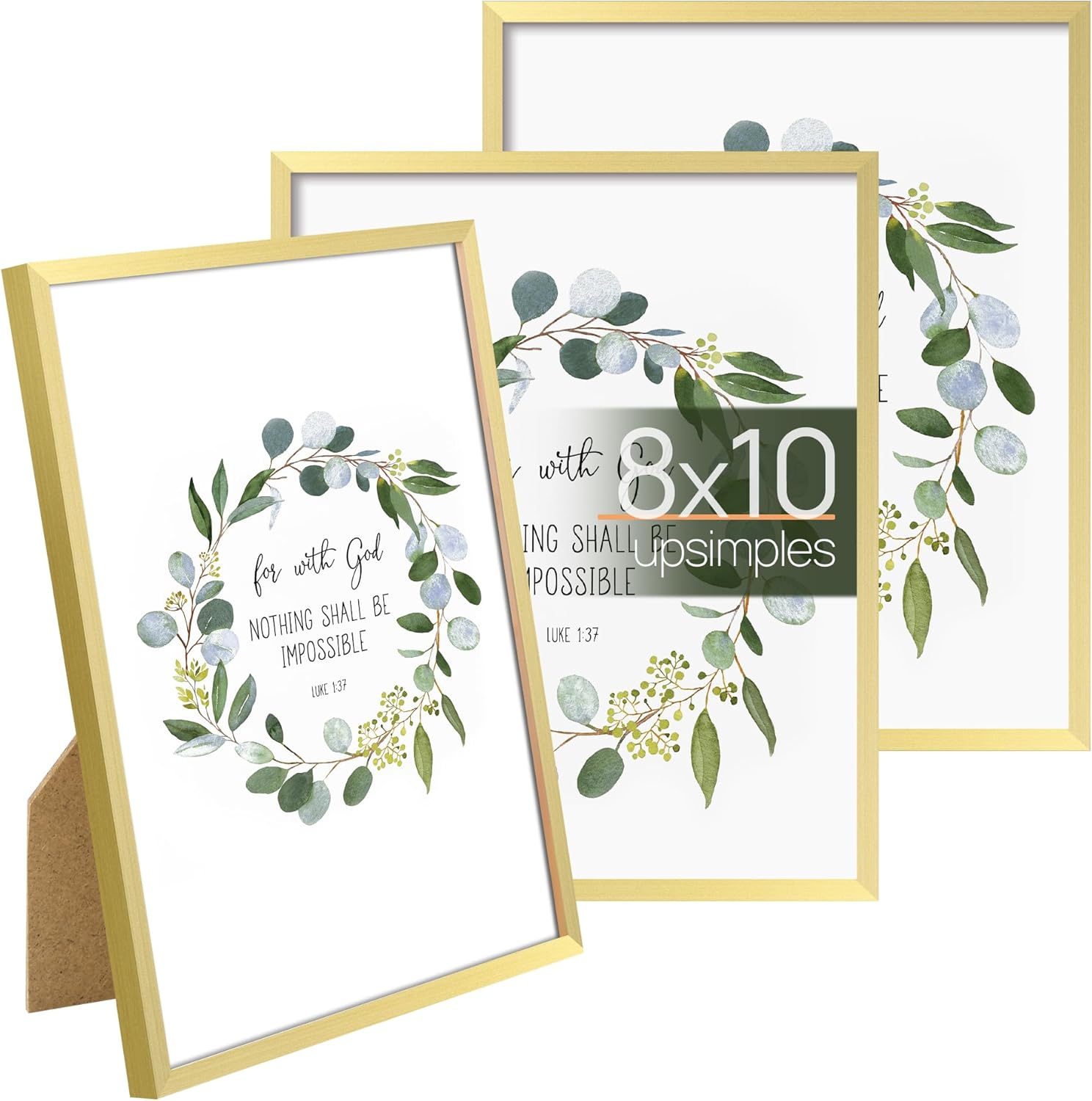 Amazon.com - upsimples Thin Border 3 Pack 8x10 Picture Frame Bundle ...