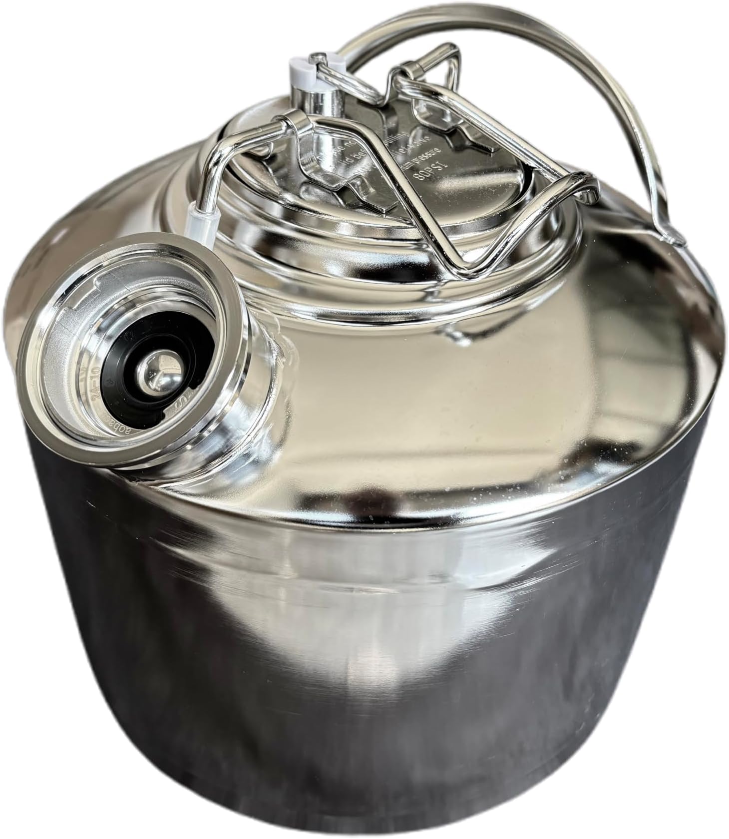 Amazon.com: 5 Gallon Cleaning Keg, 4 Head-Sankey D Ports, Wash Out Keg ...