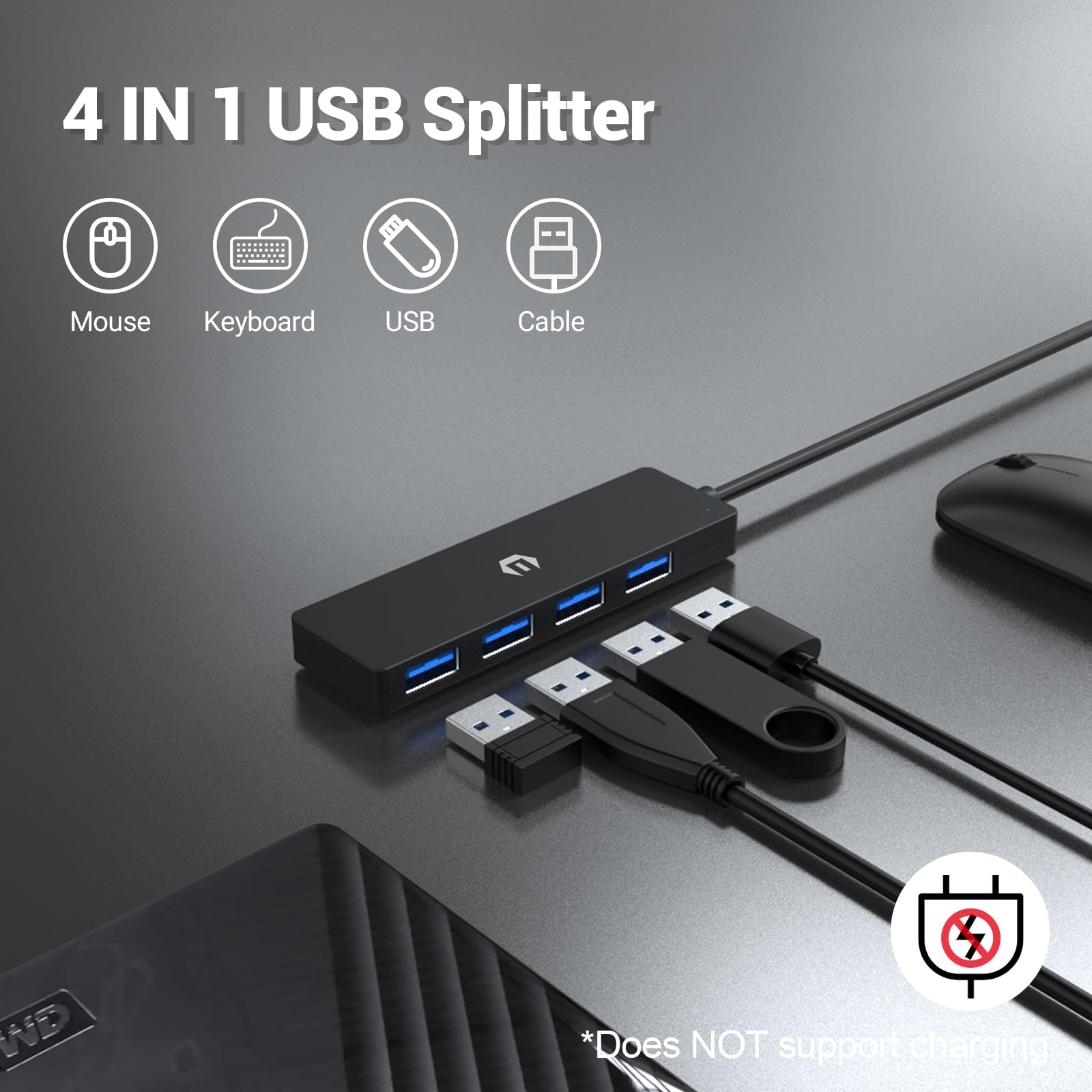 Snapklik.com : Tymyp USB C Hub, Streamlined Plug And Play Experience