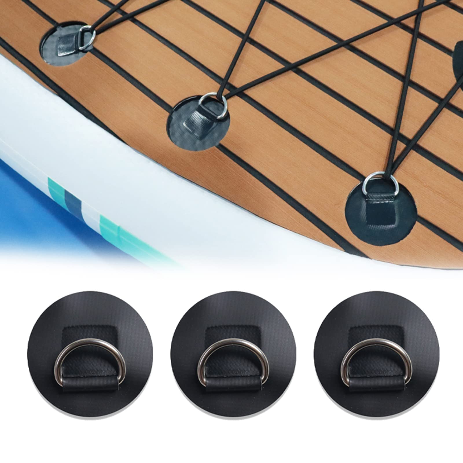 Snapklik.com : D Ring Patch, Stainless Steel Single Layer PVC Pad Deck ...