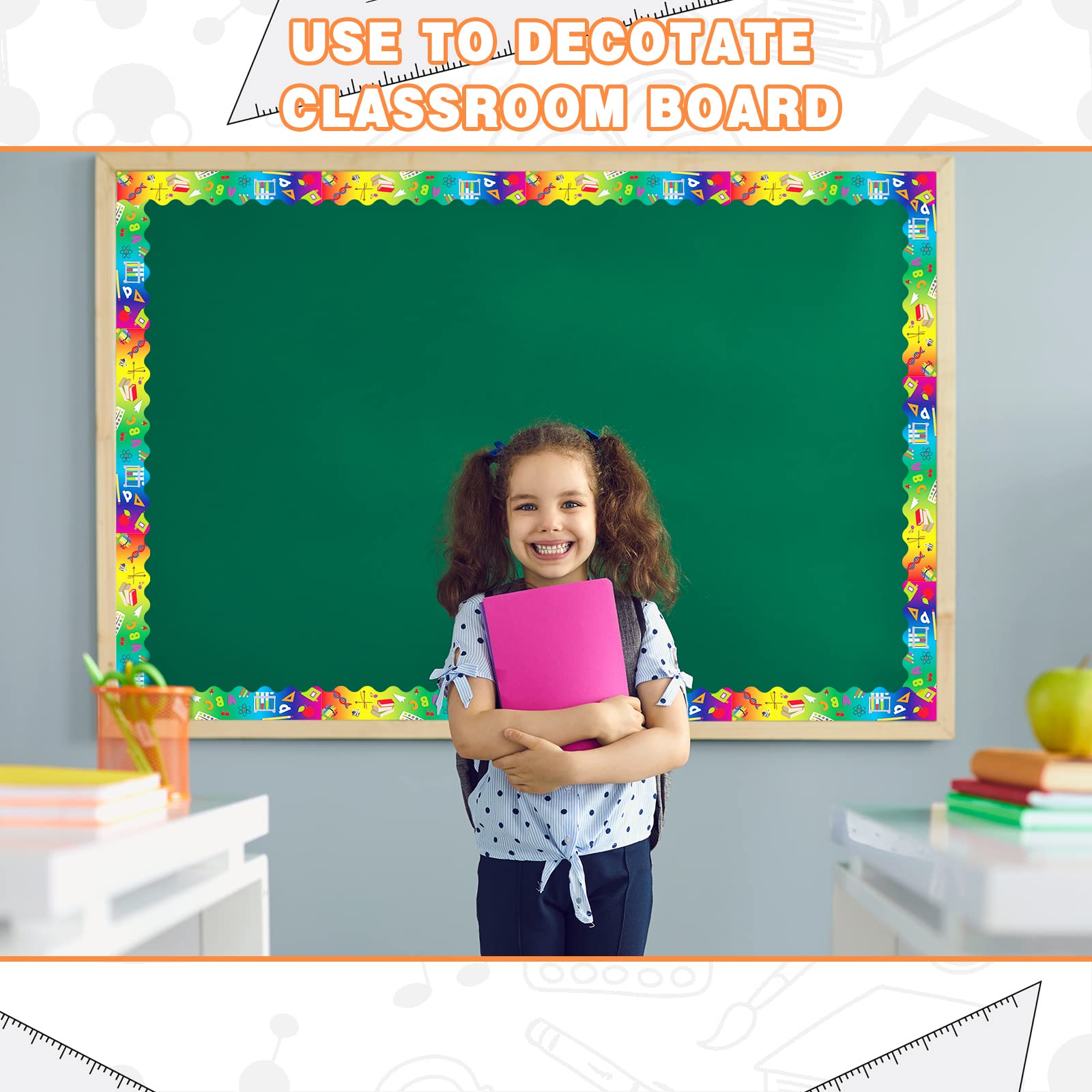 Snapklik.com : Geyee 84 Pieces 83 Feet Classroom Bulletin Board Borders ...