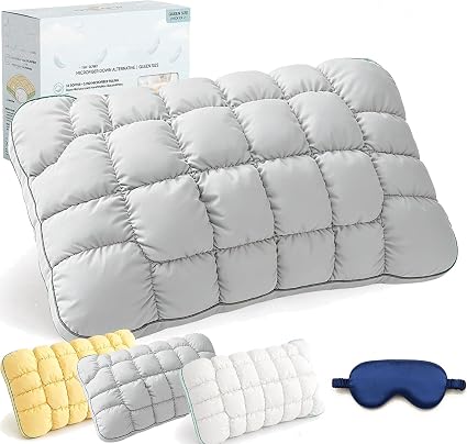 Amazon.com: Cooling Marshmallow Puff Pillow-Soft Pillow for Adults ...