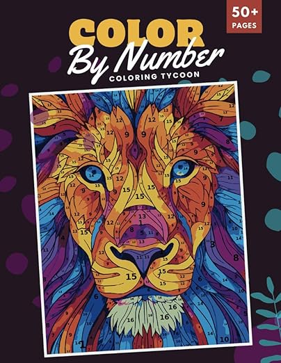 Amazon.com: Color By Numbers Coloring Book for Adults: Unwind with 50 ...