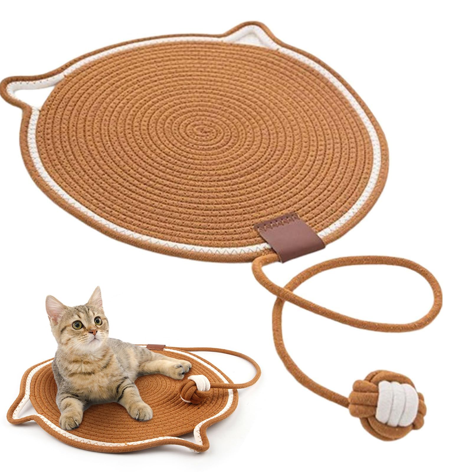 Amazon.com : Celery Pets Dual Scratching Pad,Natural Cotton Rope Cat ...