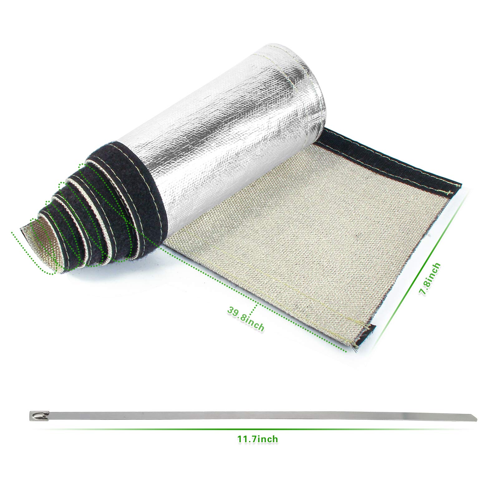 Snapklik.com : Wire Heat Shield Sleeve Aluminized Heat Shroud Heat ...