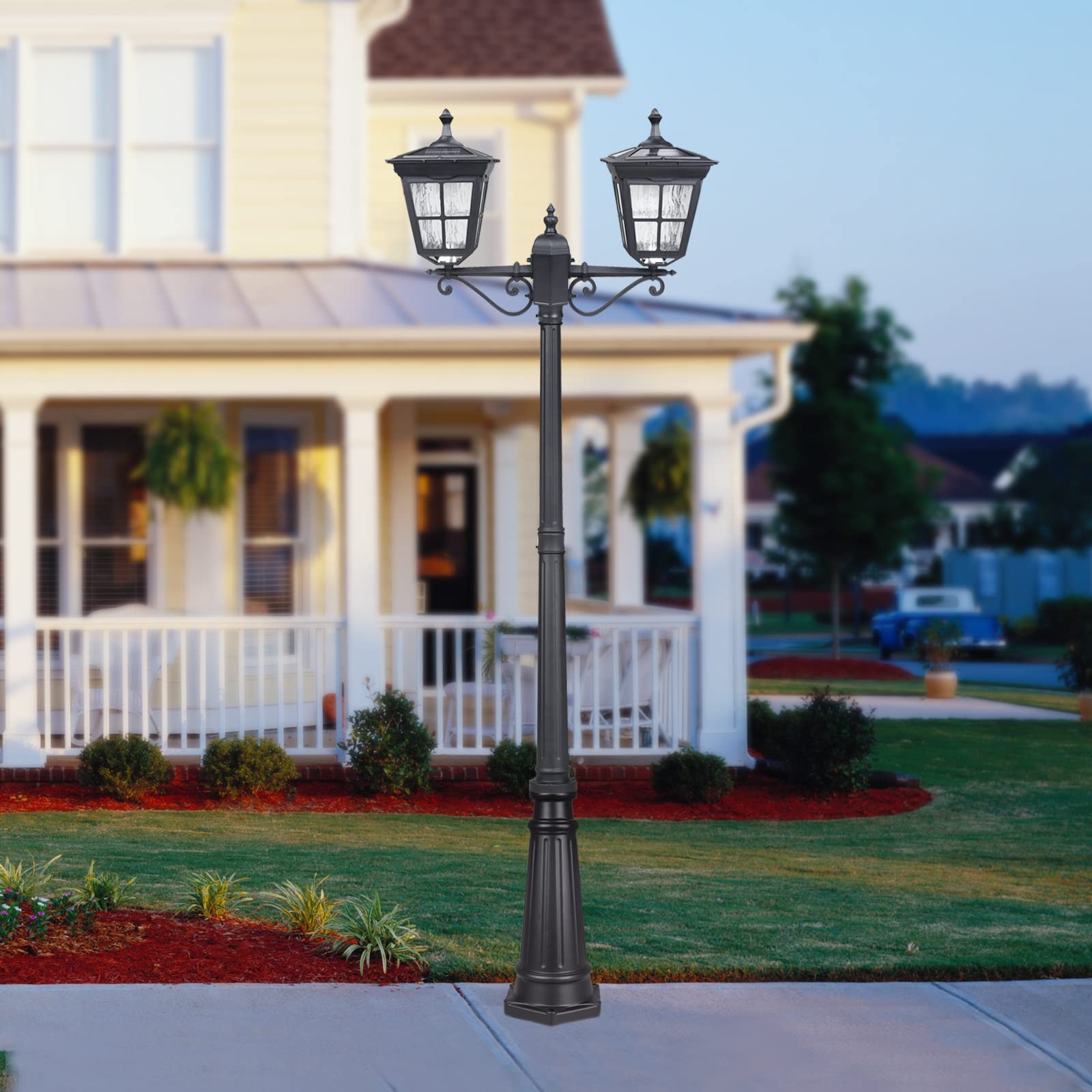 Snapklik.com : Kemeco ST4311AB1-2 LED Cast Aluminum Double Head Solar ...