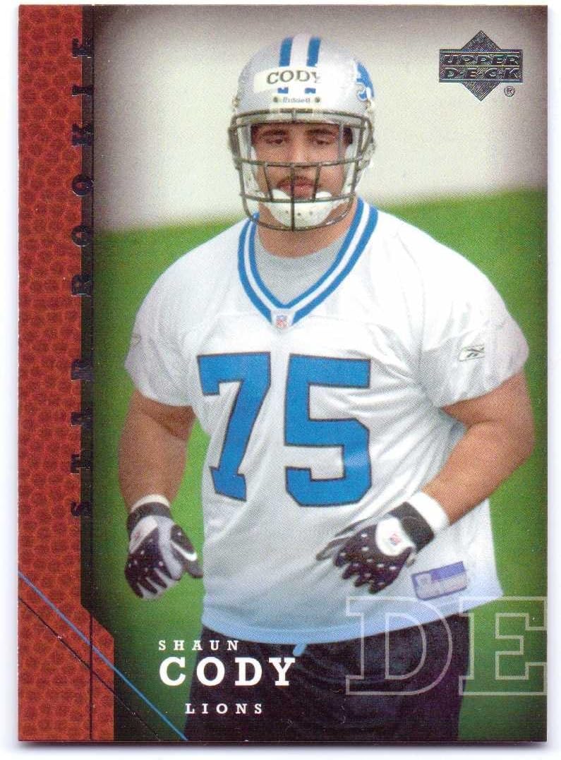 Amazon.com: Shaun Cody 2005 Upper Deck Rookie #255 - Detroit Lions ...