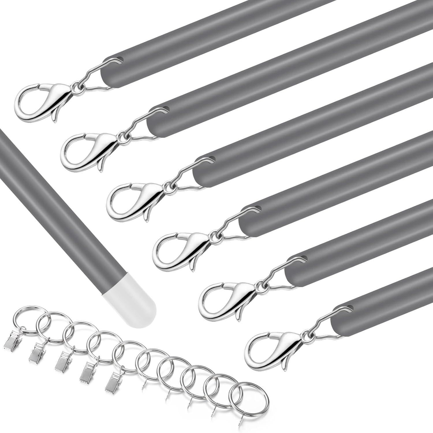 Amazon.com: Shimeyao 6 Pack 46 Inch Acrylic Curtain Pull Wands Drapery ...