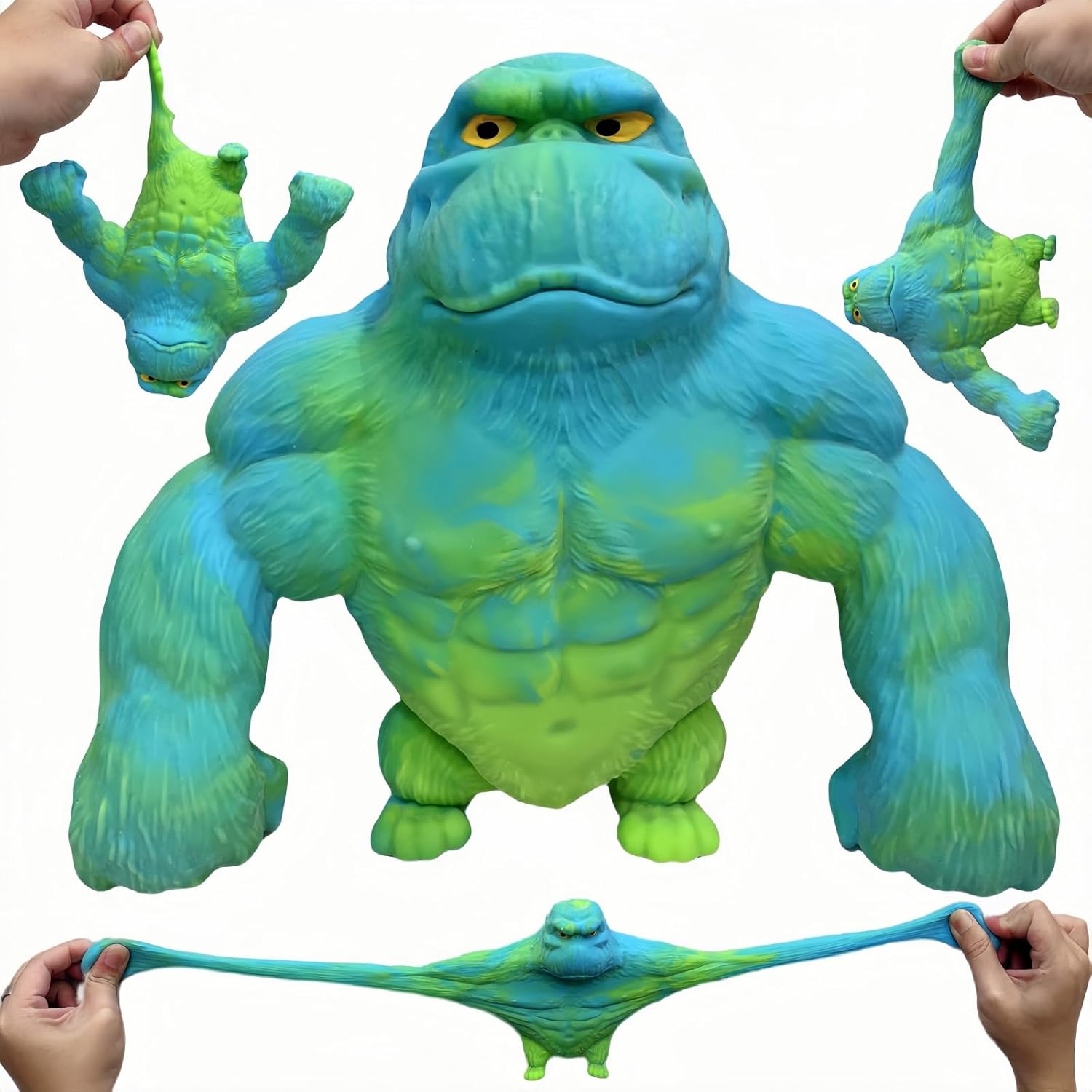 Amazon.com: Squeeze Toy, Squishy Monkey Toy,Stretchy Glue-Sand Filled ...