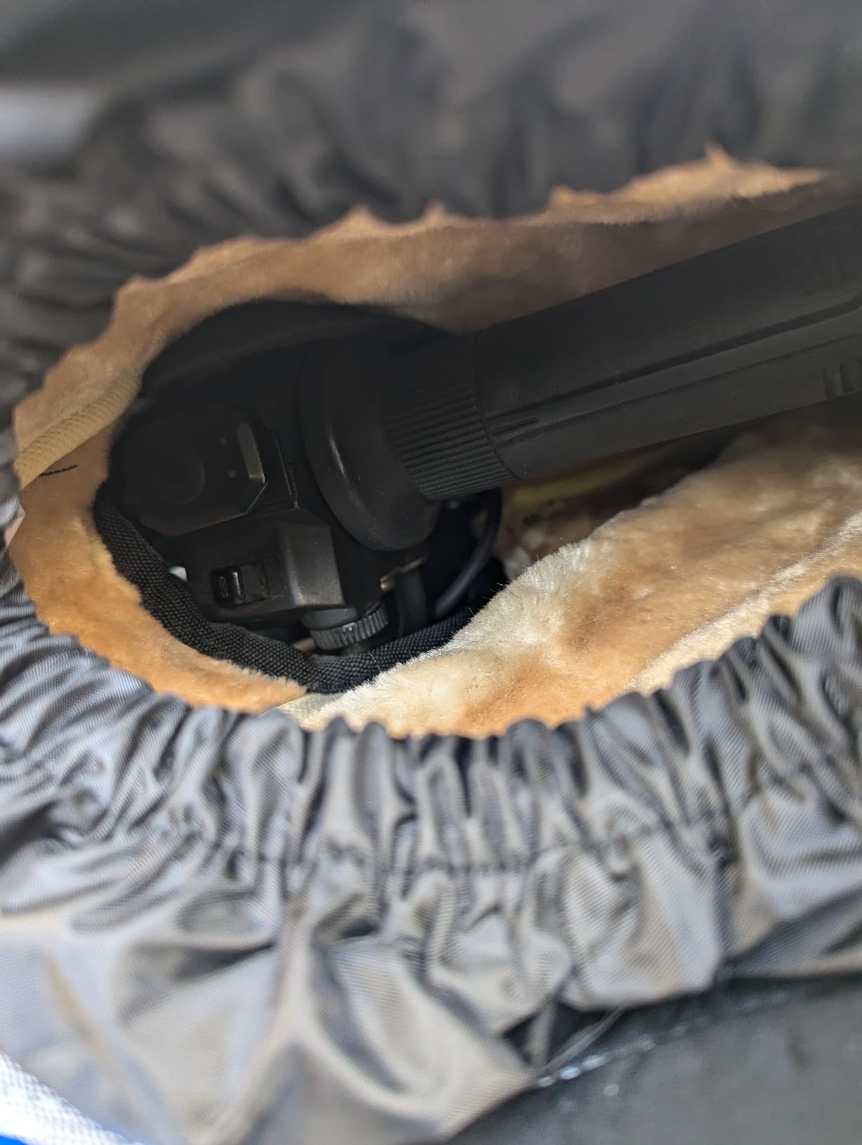 Amazon | 大阪繊維資材(Oss)INFIMO (大阪繊維資材) サーモウォーマーハンドルカバー 裏ボアタイプ 大型車にも対応 裏ボアタイプであたたかい ブラック IMA94501 ...