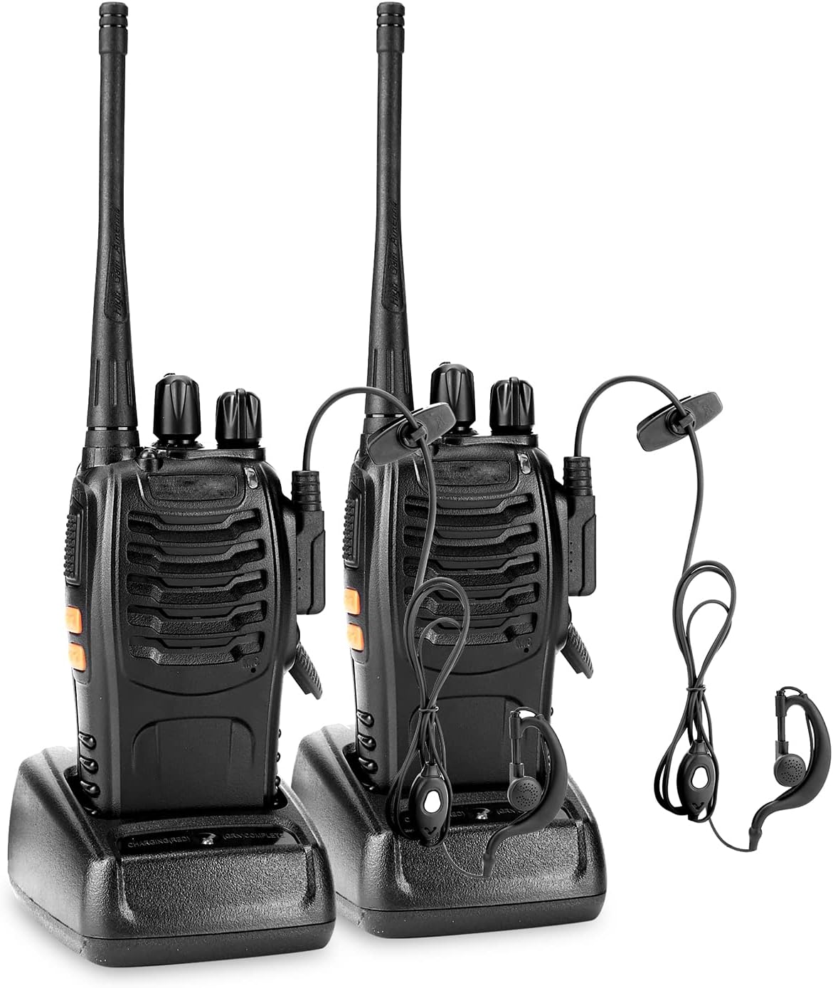 CYPODEW Radios de Comunicación Inalámbricos, Walkie Talkie Recargable ...