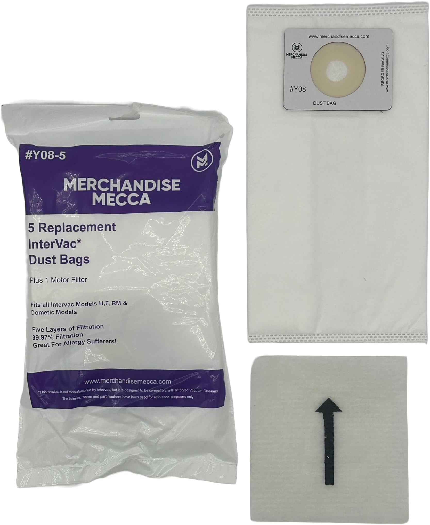 Amazon.com - Y11-5 Genuine InterVac Vacuum Cleaner Dust Bags for CSRM ...