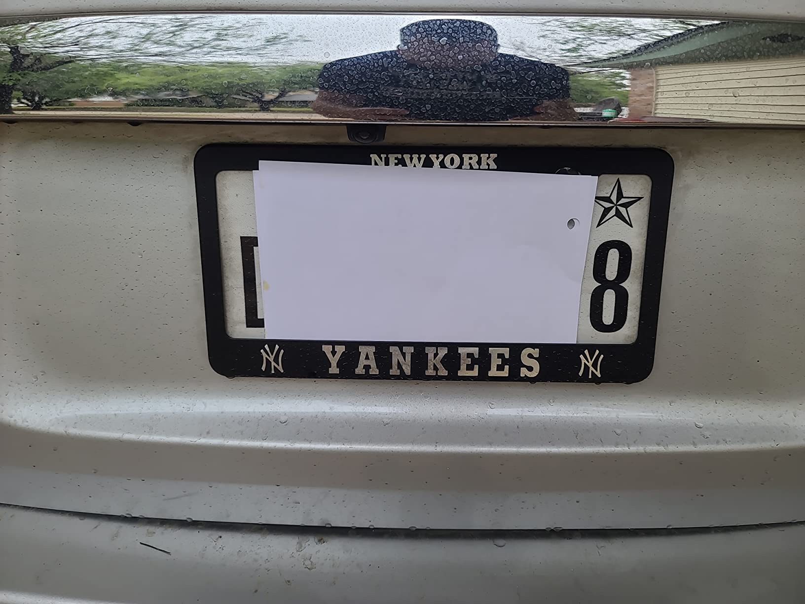 Amazon.com: License Plate Frame，2 PCS Metal License Plate Frame Rear ...