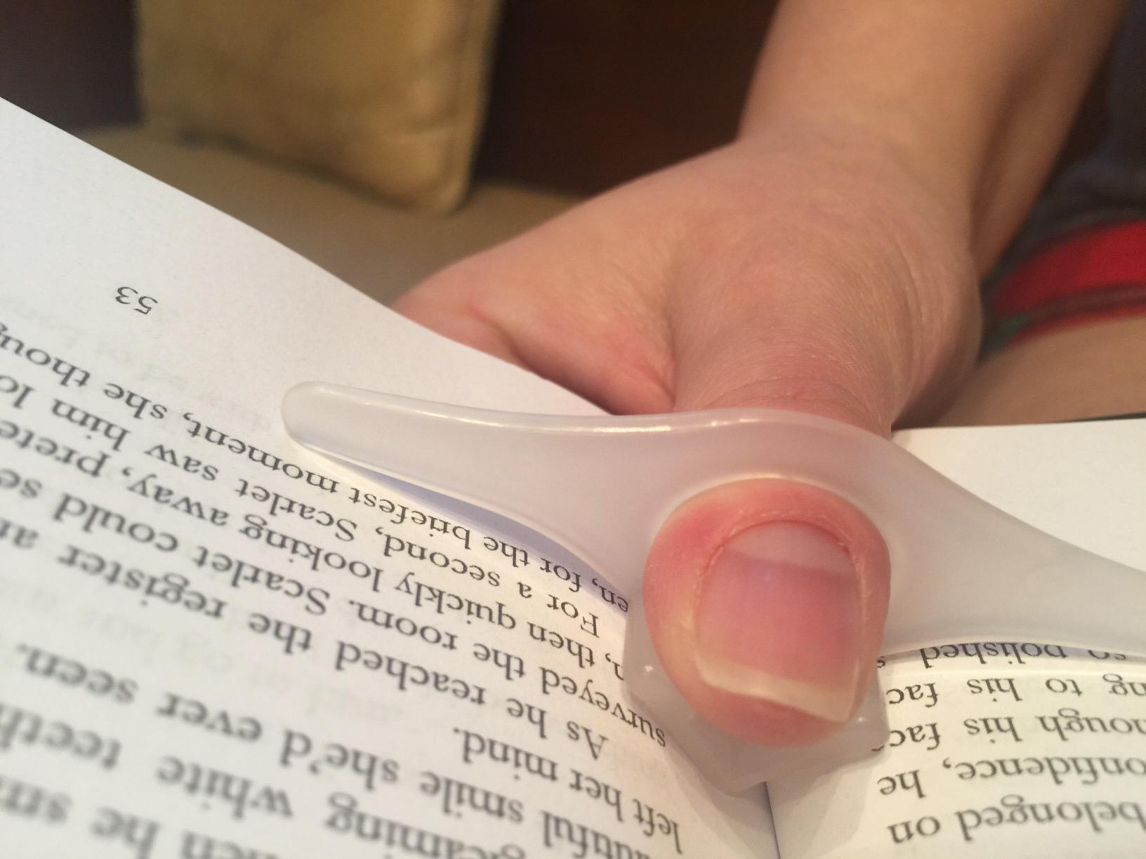 Amazon.com : Thumb Thing Book Page Holder and Bookmark, Small - Colors ...