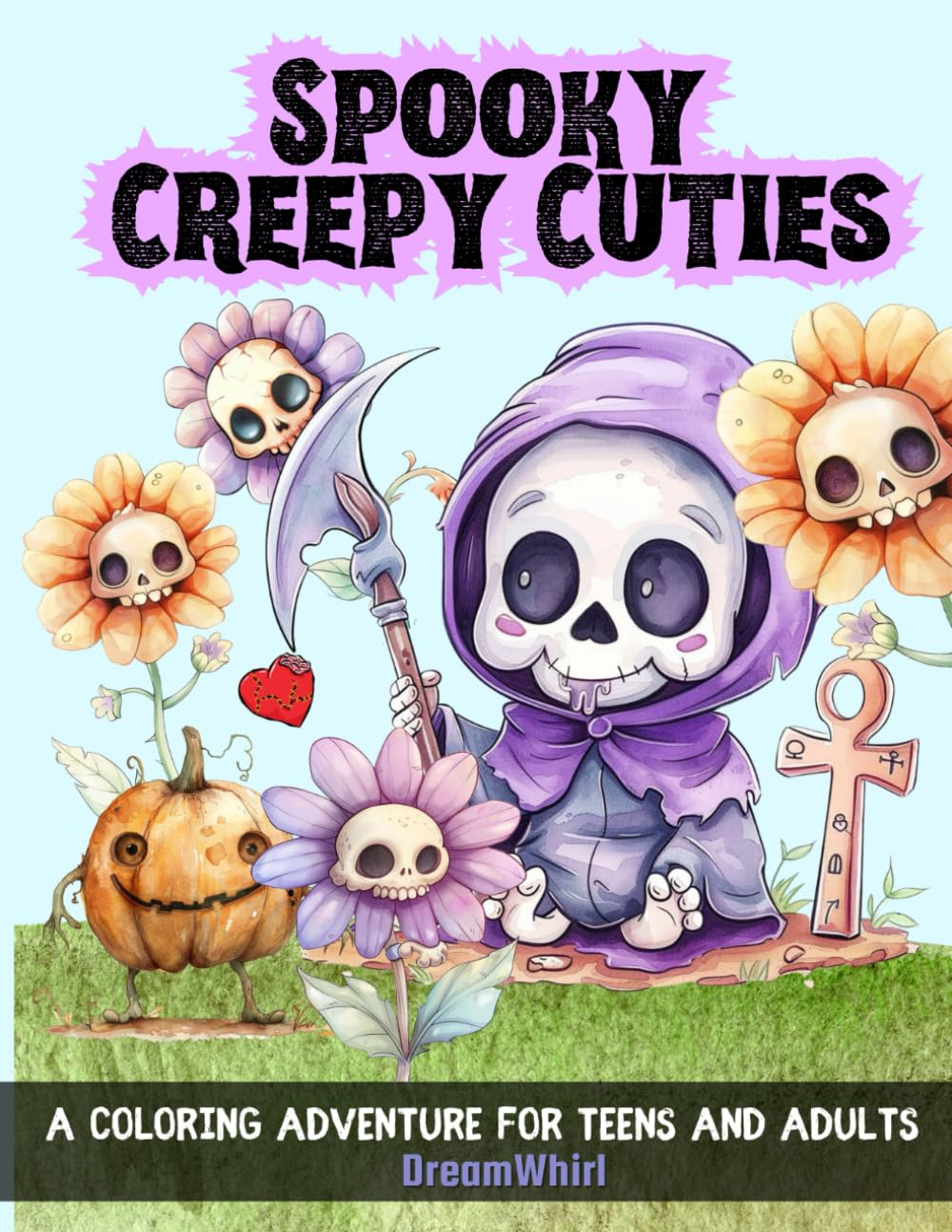 Amazon.com: Spooky creepy cuties: A Coloring Adventure for Teens and ...