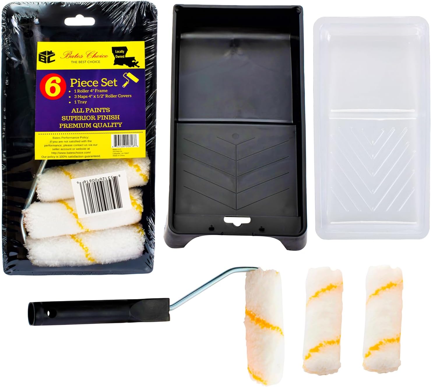 Amazon.com: Paint Roller, 2 Inch Small Fine Finish Paint Roller Kit ...