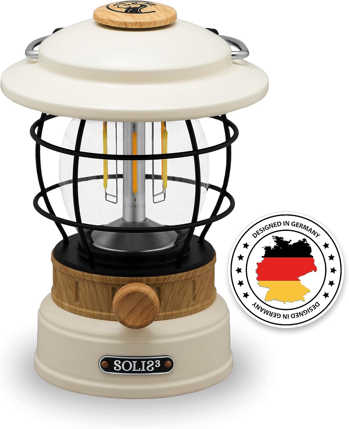 Castra Camping Gear Solis 3 Campinglampe, 8000mAh aufladbarer Akku mit ...