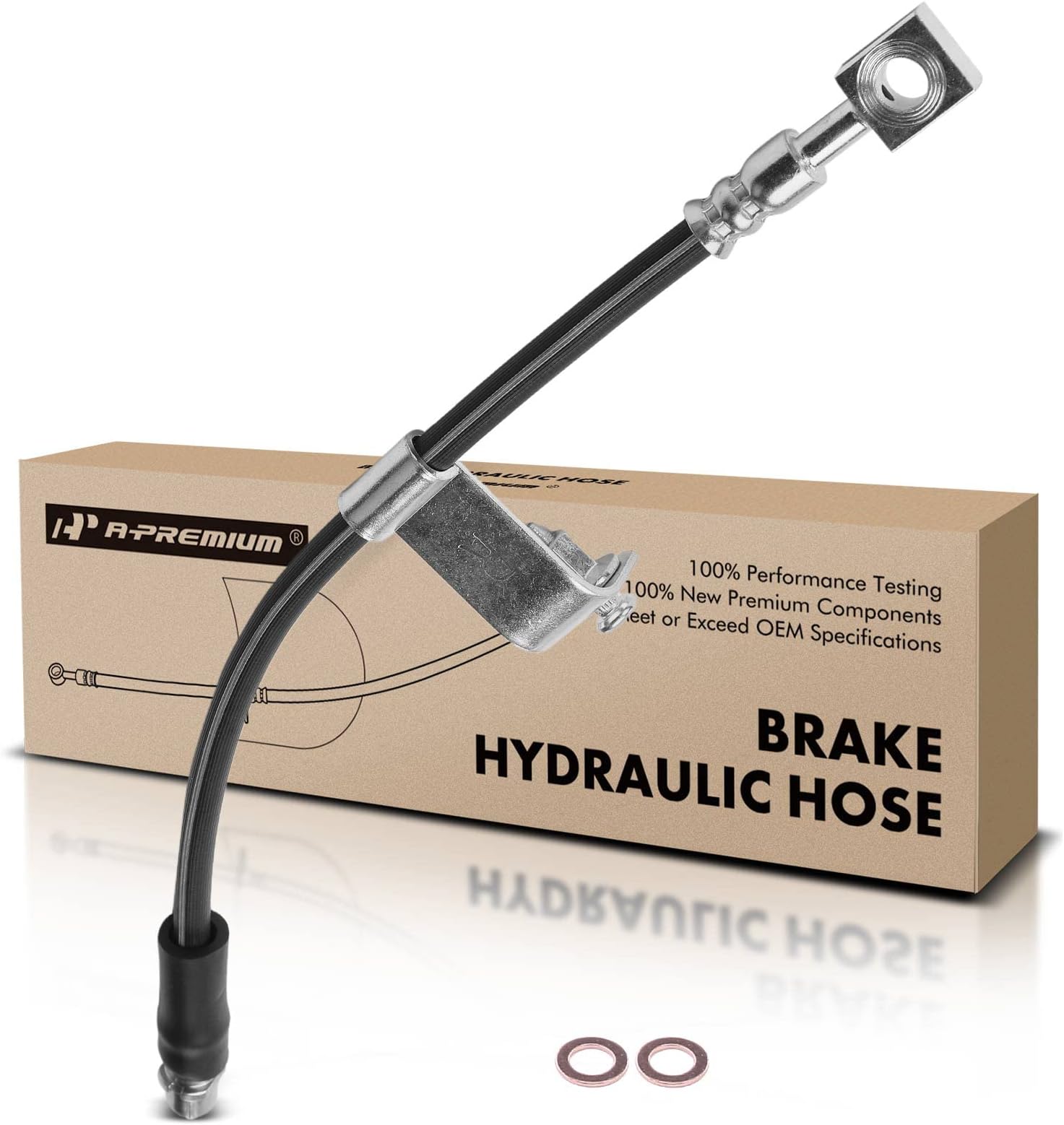 Amazon.com: A-Premium Front Passenger Brake Hydraulic Hose Compatible ...