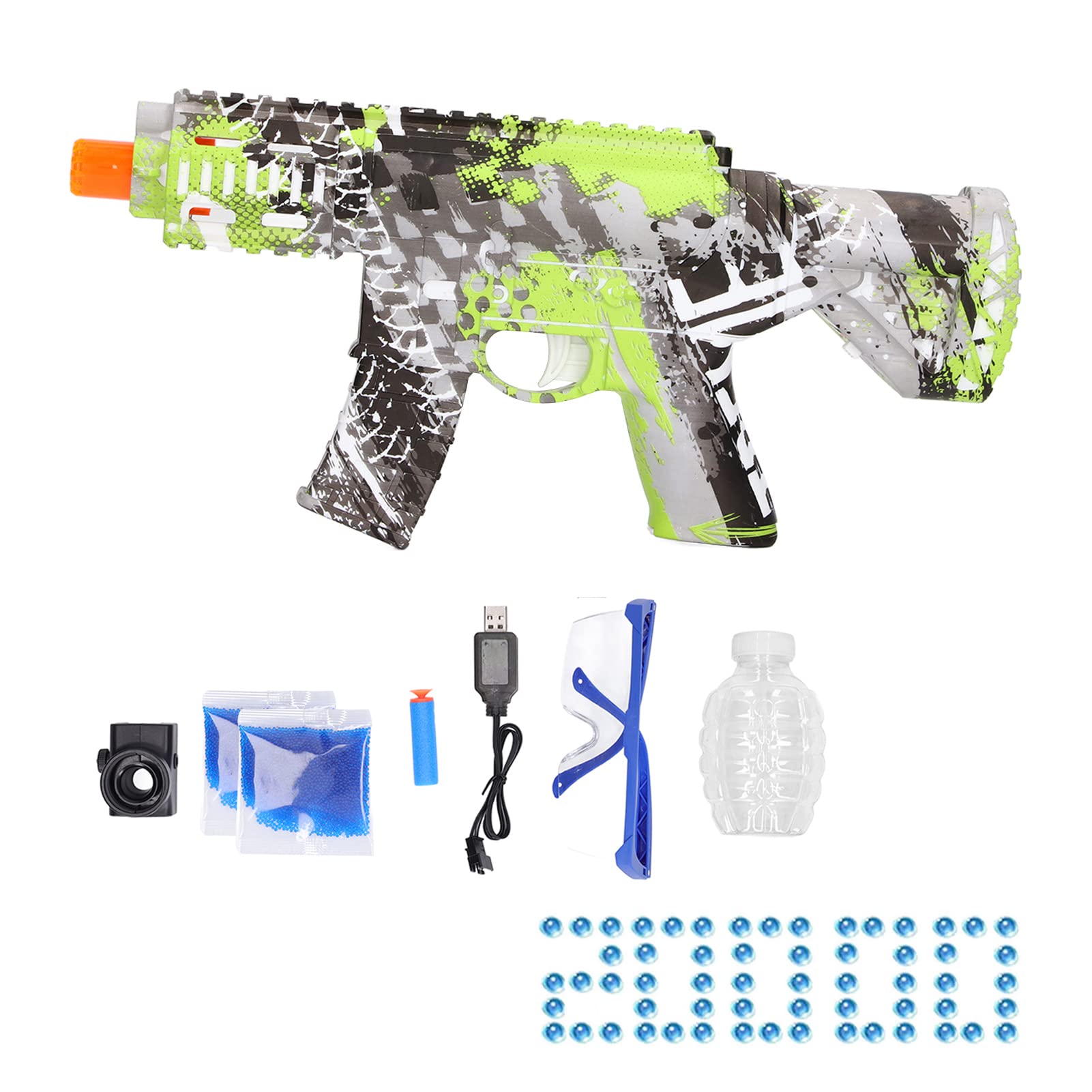 Buy Gel Ball Blaster, 2 in 1 Electric Gel Water Ball Blaster 500mah ...