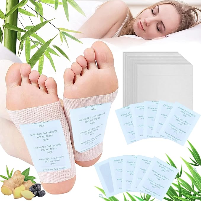 Detox Foot Pads to Remove Toxins, 100 Foot Pads & 100 Adhesive Sheets ...