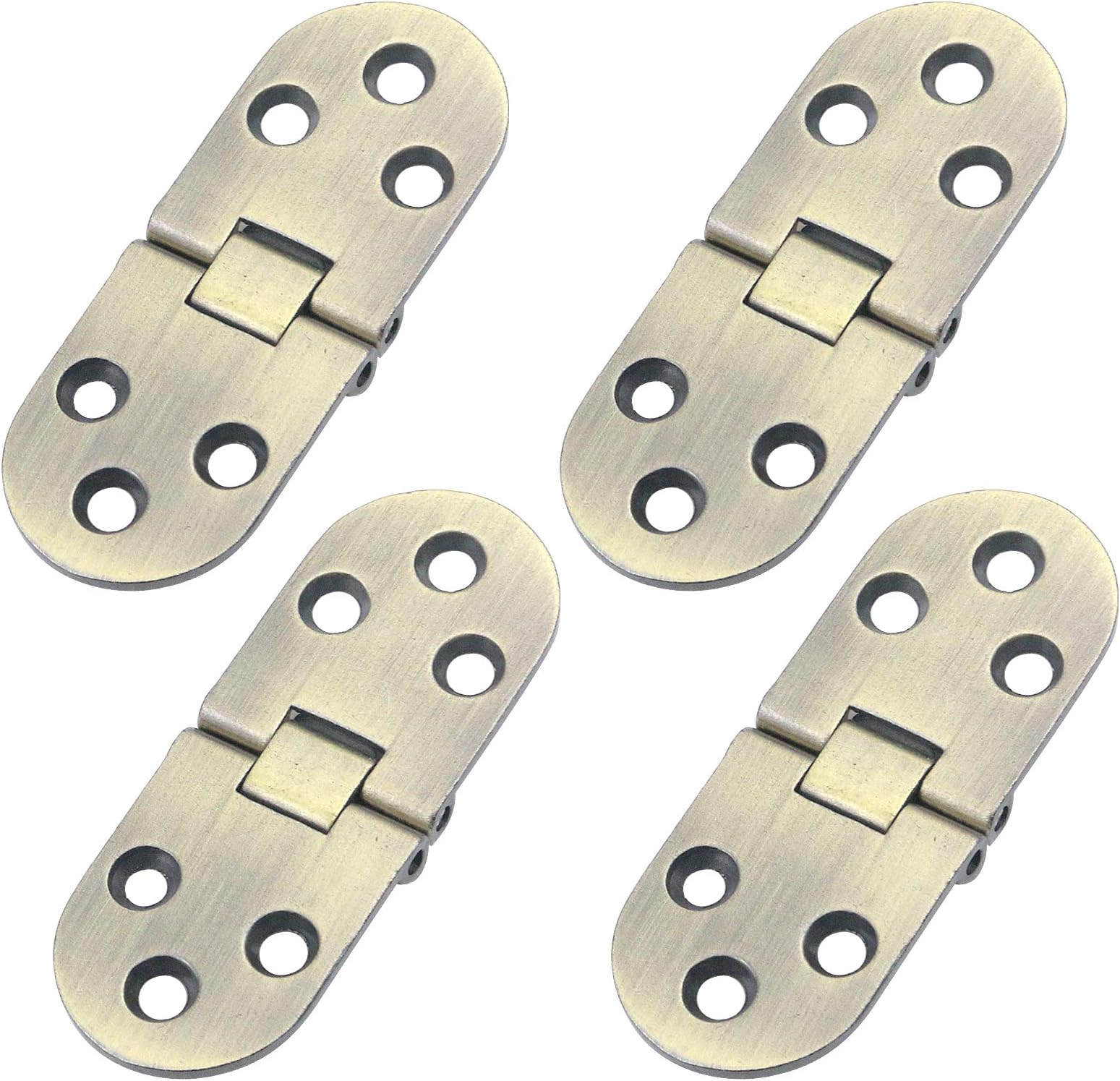 Antrader 4 Pack Butler Tray Hinge 180 Degree Heavy Duty Flip Top Hinge ...