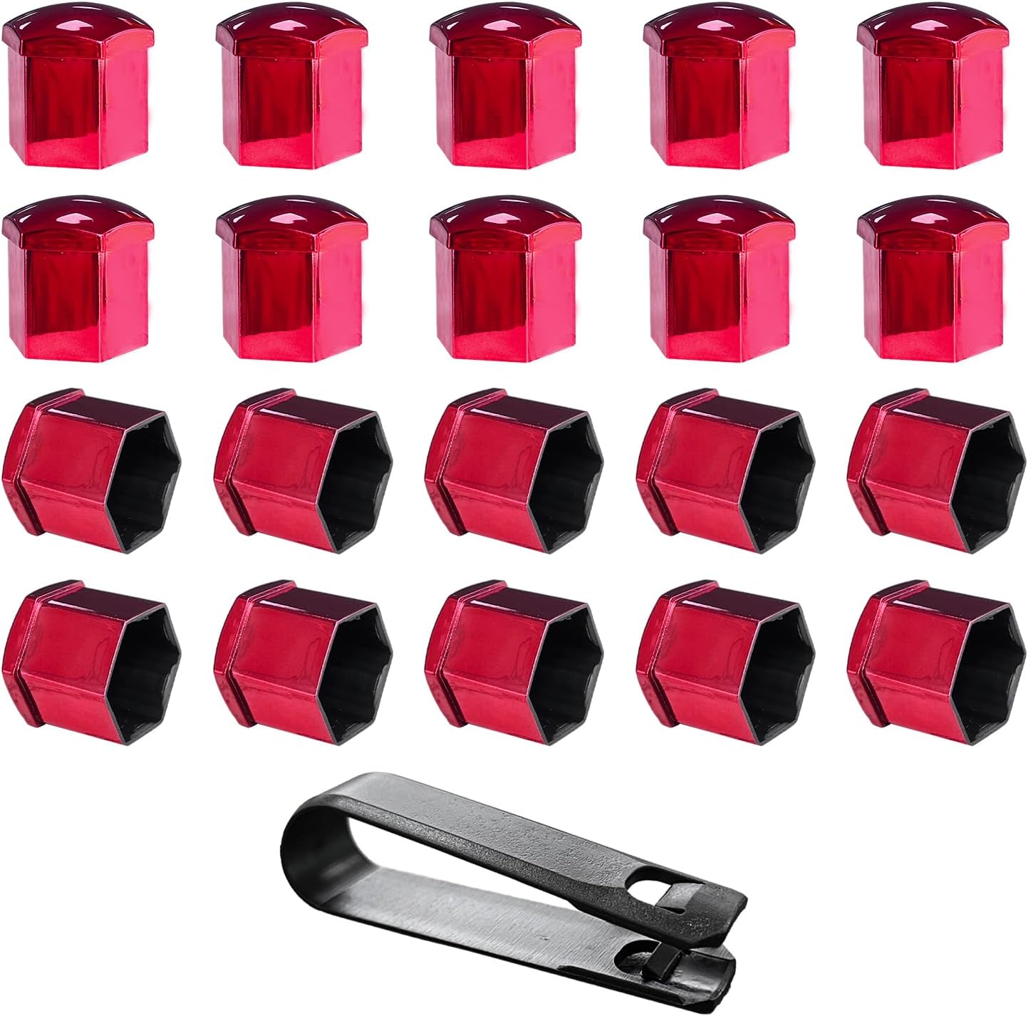 Amazon.com: Augeny 20 PCS Wheel Nut Covers Bolt Caps, 19mm Wheel Lug ...