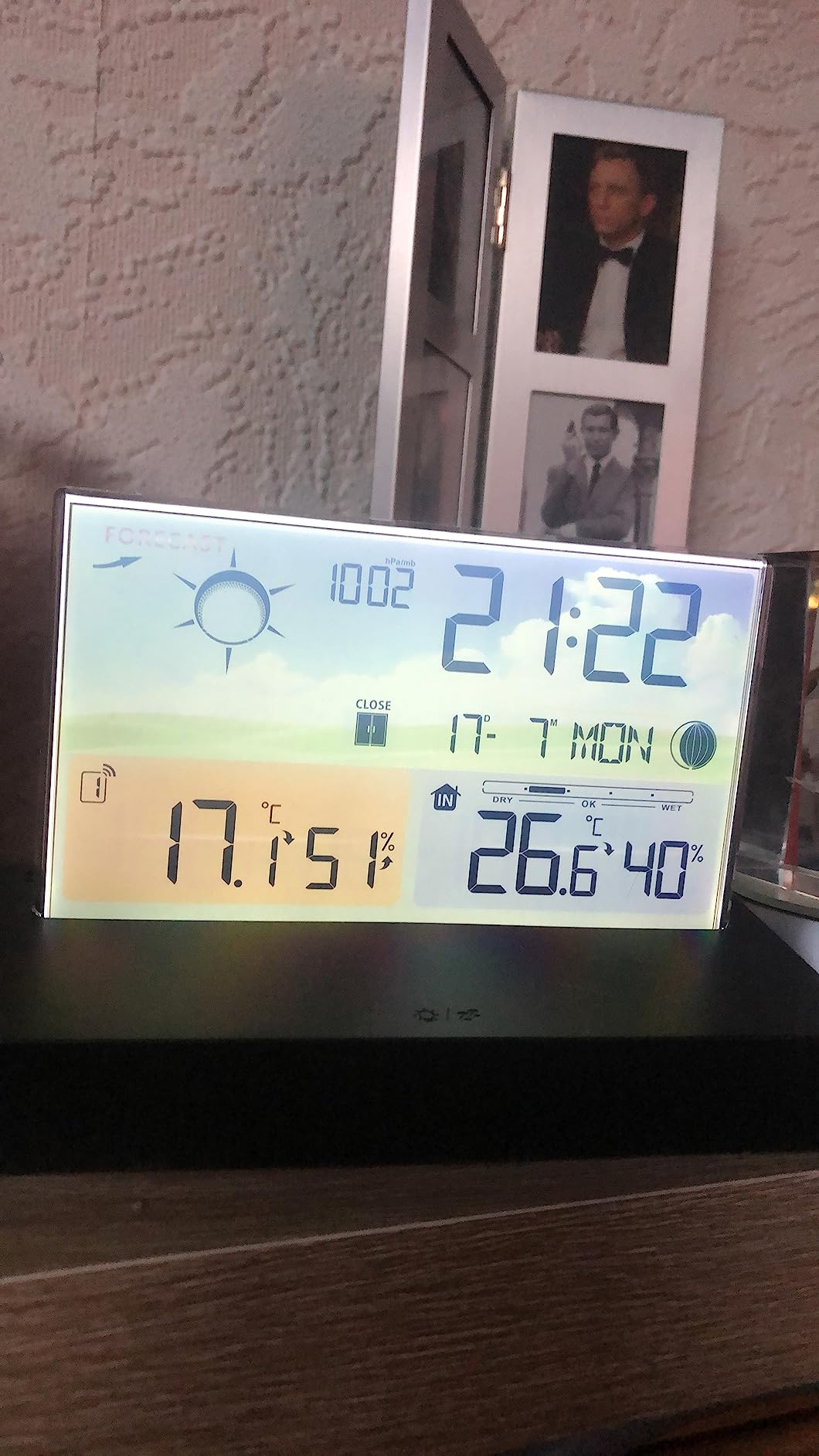 zerotop Wireless Weather Stations Indoor Outdoor Thermometer with Alert ...