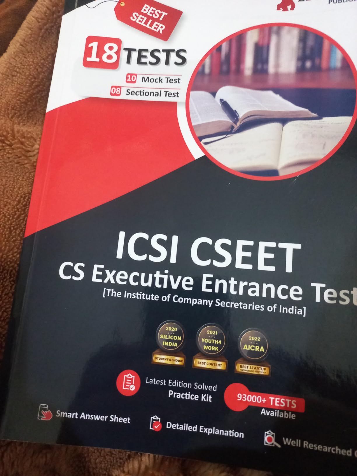 ICSI CSEET 2024 : Company Secretary Executive Entrance Test - 10 Mock ...