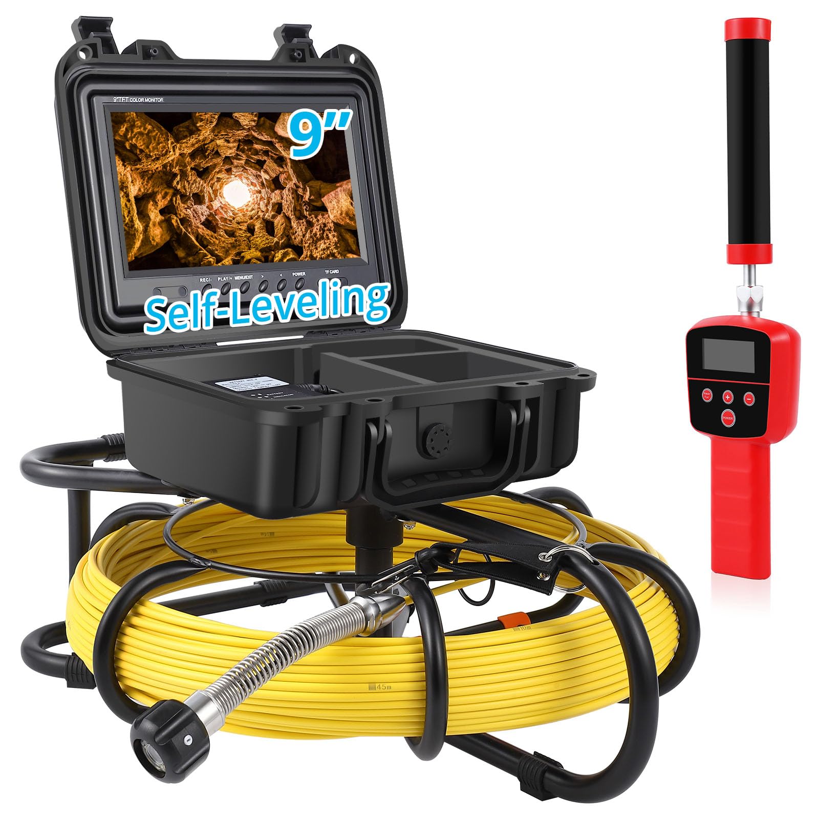 Amazon.com: ACONEE Sewer Camera with Locator, 300 ft Snake Camera with ...