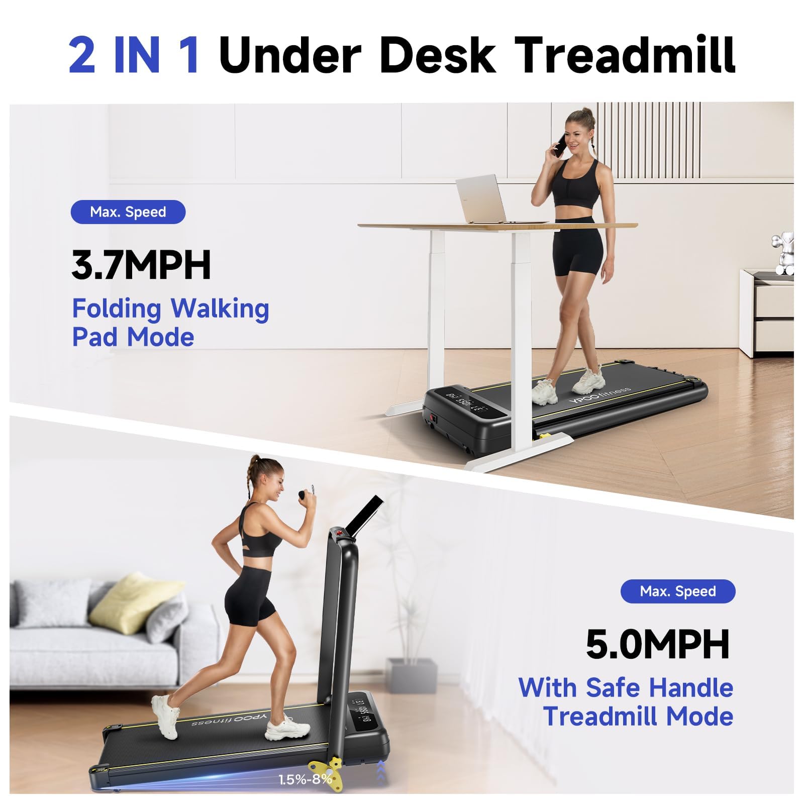 Foldable Treadmill with I...B0D9N1C42J | Encarguelo.com.ec