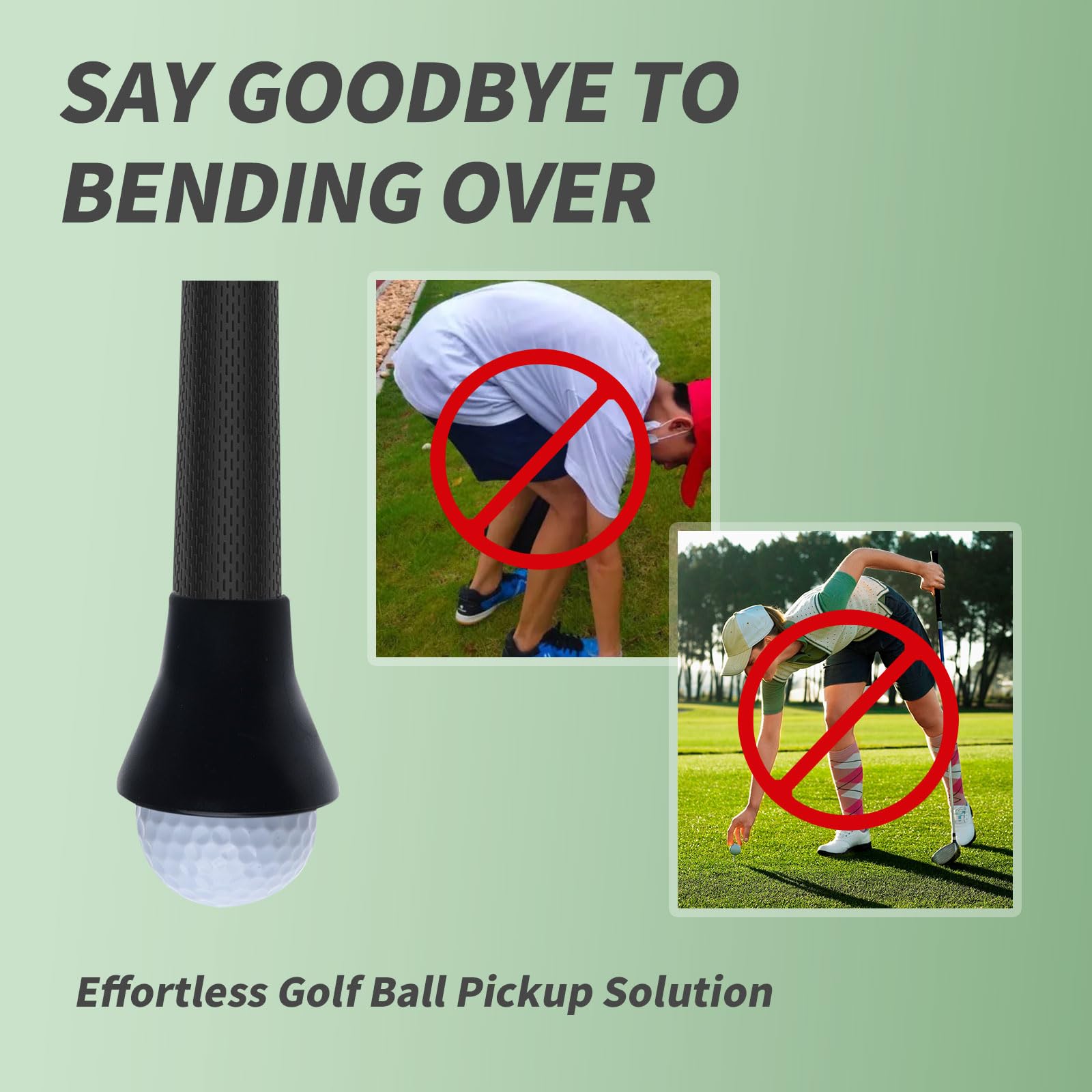 Snapklik.com : YAFIYGI Golf Ball Picker Upper For Putter Large Grip,3 ...