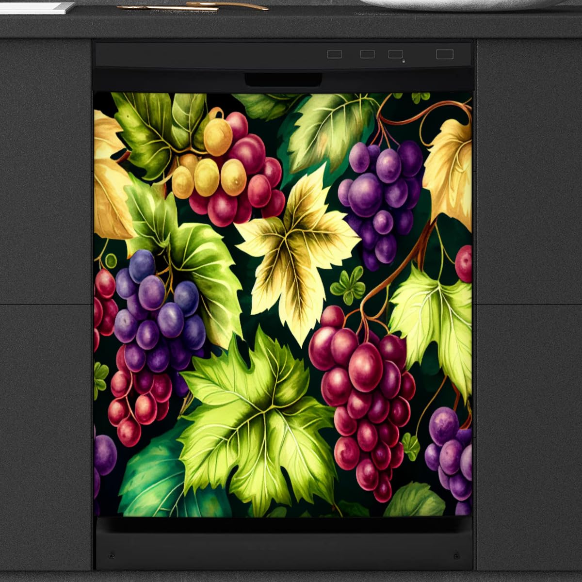 Modern Green Grape Kitchens Cabinet
