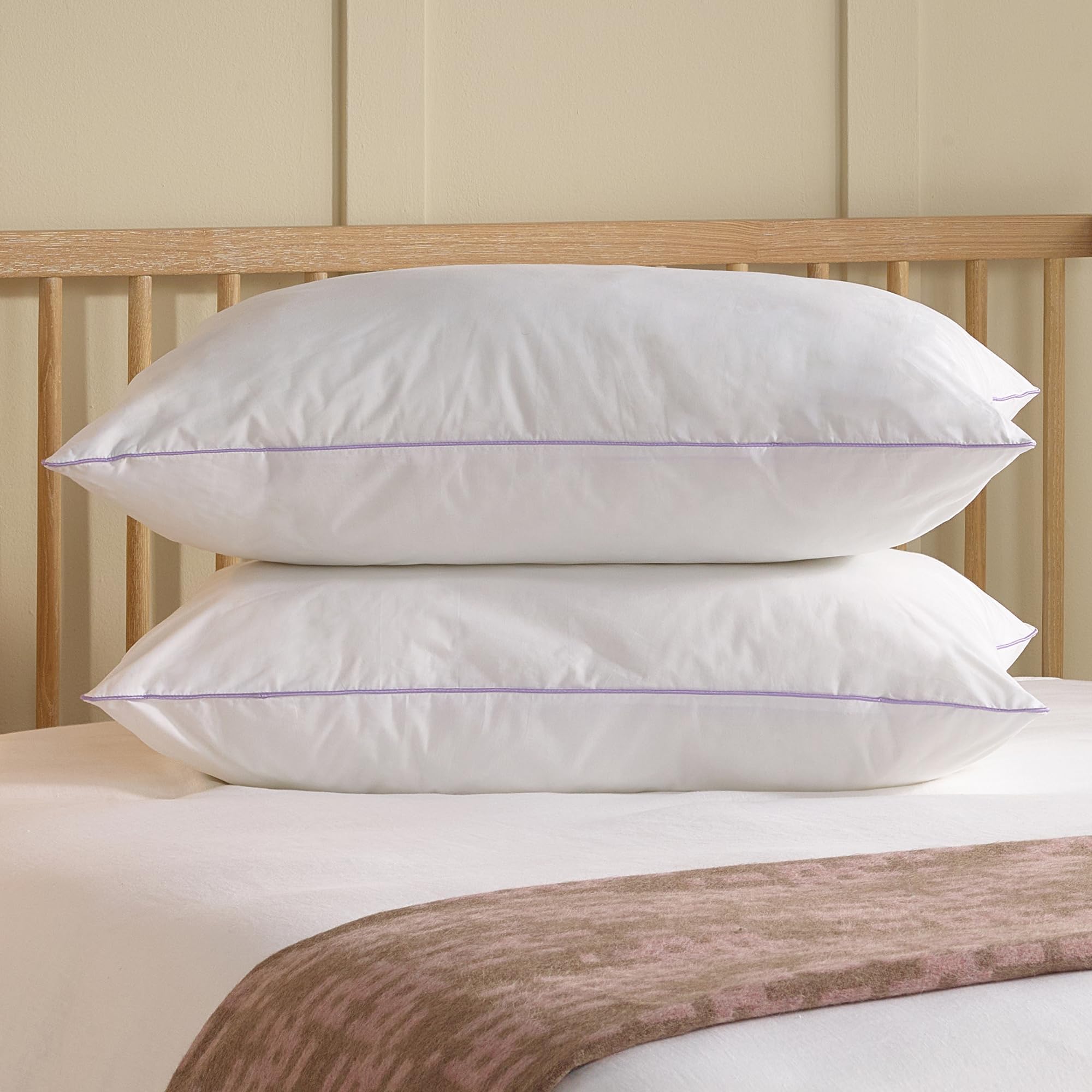 Slumberdown Cosy Nights Pillows 2 Pack - Firm Support Side Sleeper ...