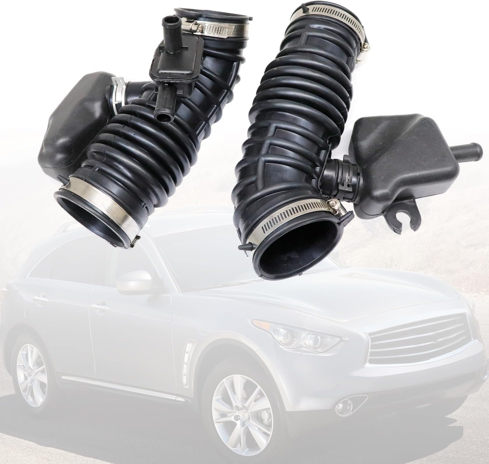 Amazon.com: FZJDSD Air Cleaner Intake Hose 2PCS Left & Right Side ...