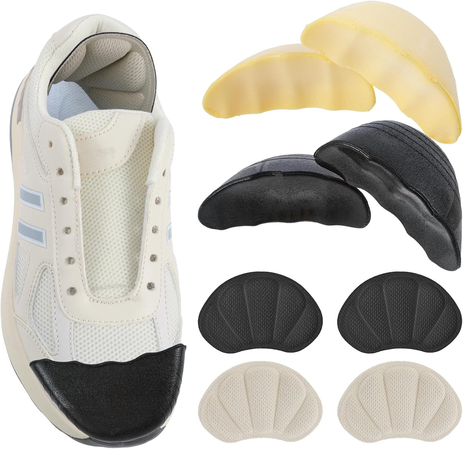 Amazon.com: COMNICO Shoe Filler Heel Grips for Womens Shoes, 2 Pairs ...