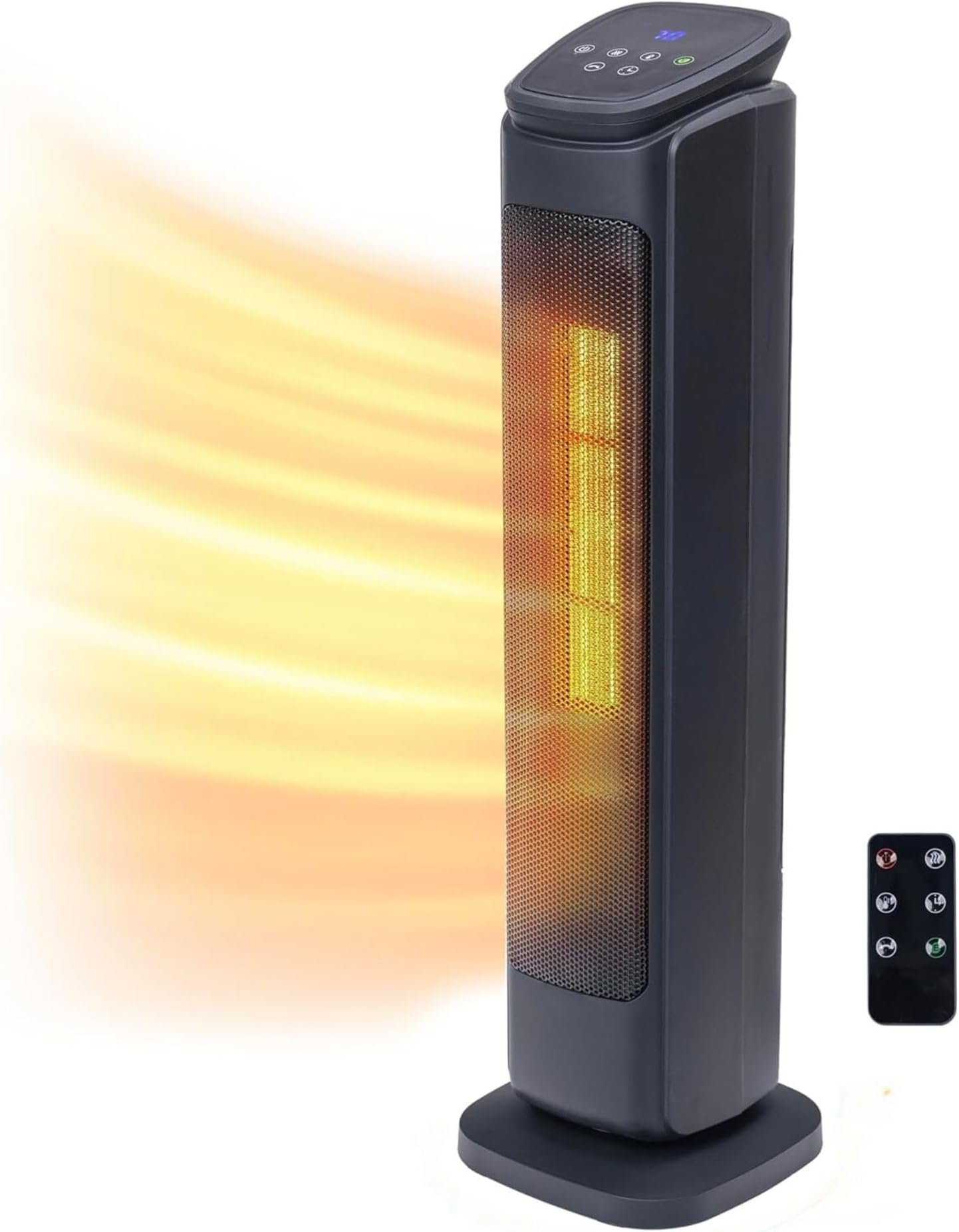 Amazon.com: Comfort Zone Electric Oscillating Ceramic Tower Space ...