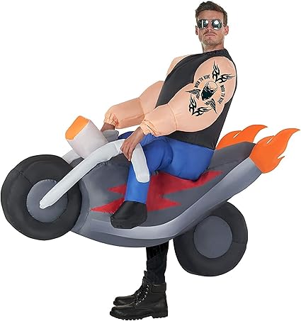 Amazon.com: Morph Inflatable Biker Costume, Inflatable Motorcycle ...