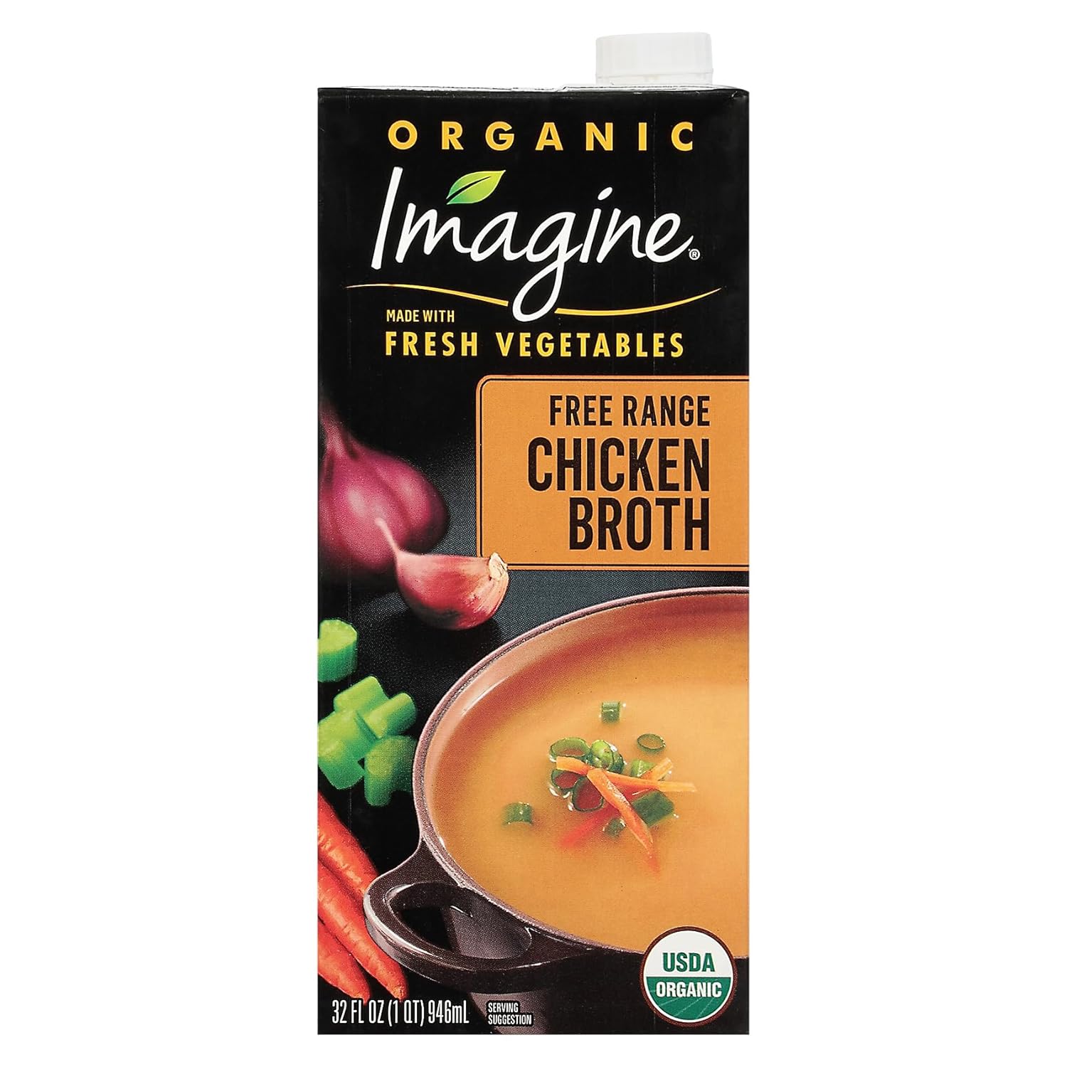 Amazon.com: Imagine Free Range Chicken Broth, Organic, 32 oz