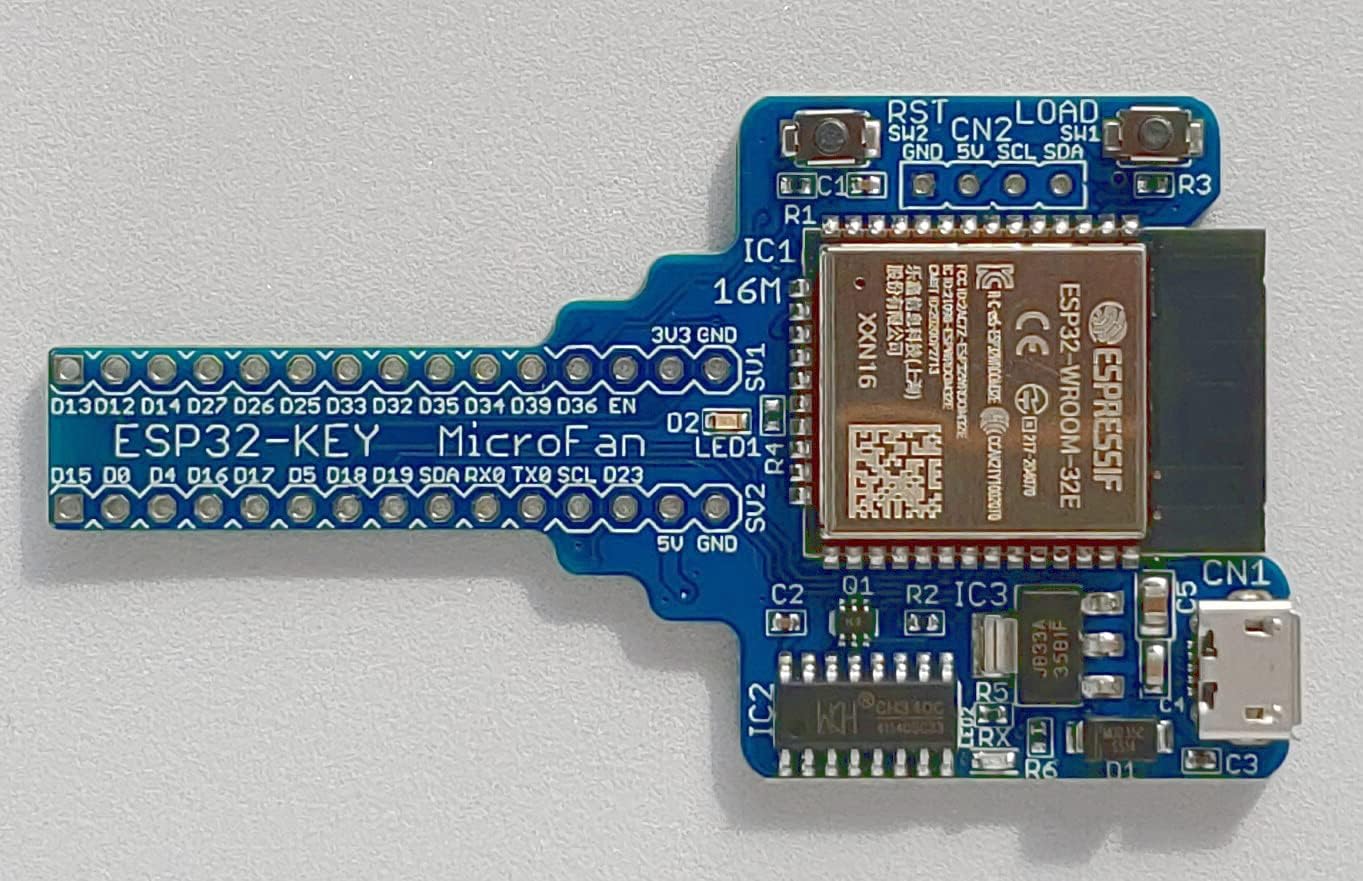 Amazon.co.jp: ESP32-KEY-R2 (ESP32-WROOM-32E, 16M 開発ボード) USBインターフェース付き 技適取得済 : パソコン・周辺機器