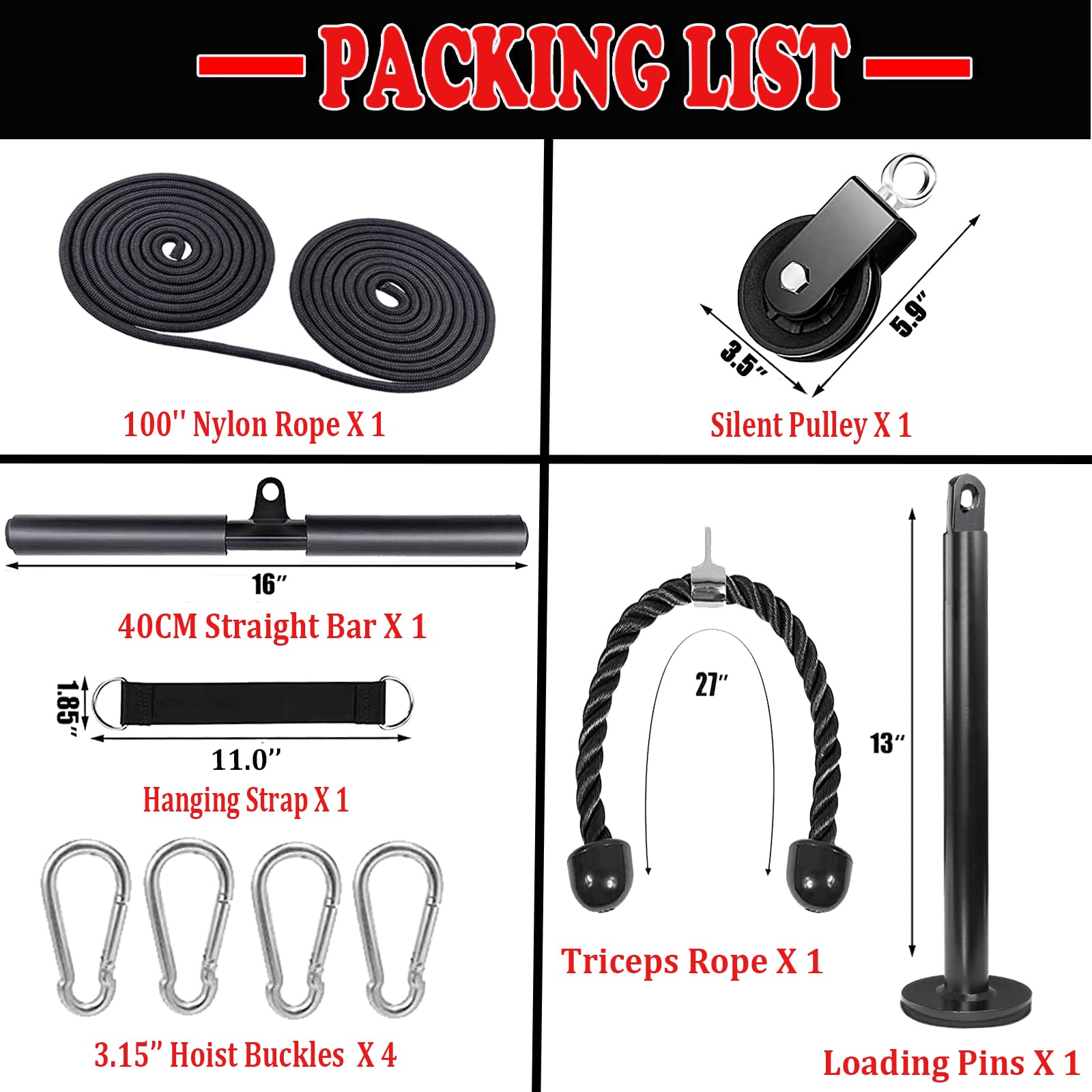 Snapklik.com : Taeku LAT Pulley System For Home Gym Strength Training ...