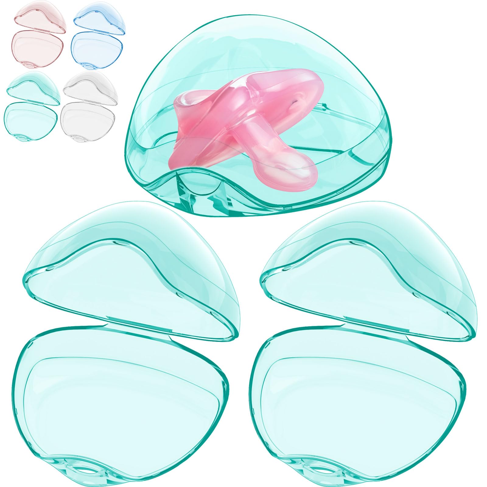 Amazon.com : Smlpuame Pacifier Case,3 Pack BPA Free Pacifier Holder ...