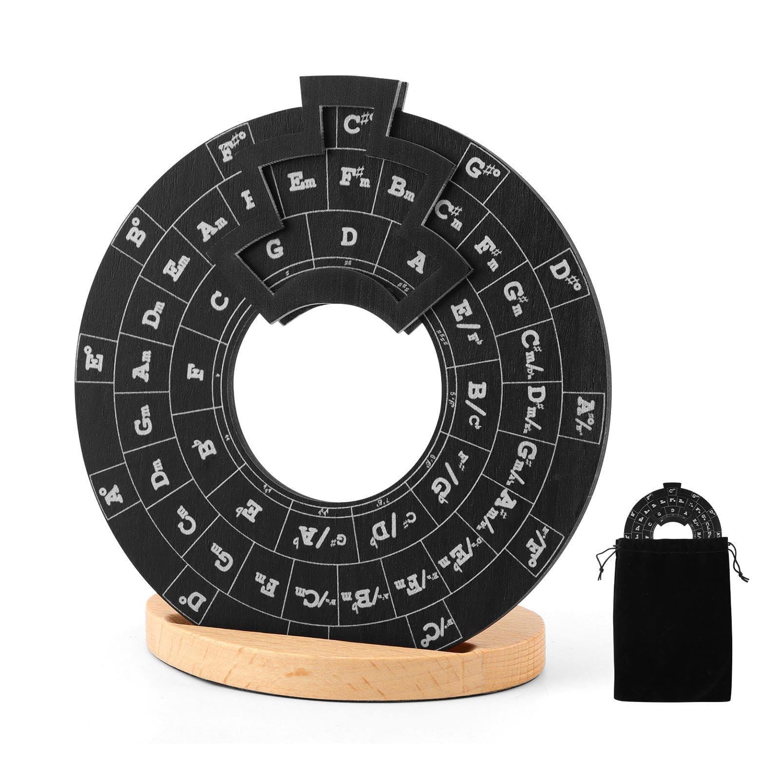 Snapklik.com : Circle Of Fifths Wheel Metal Melody Tool Chord Wheel